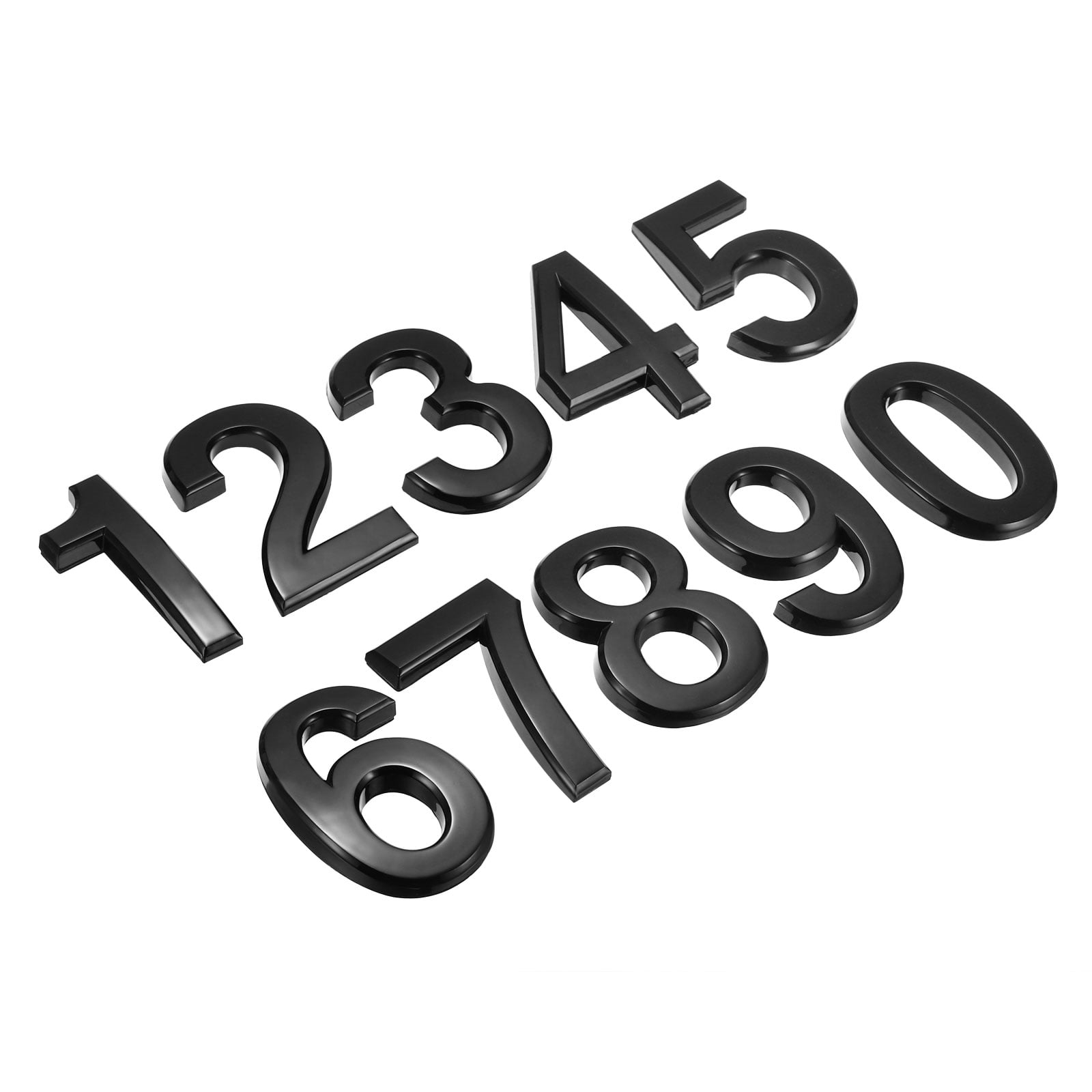 Uxcell House Numbers 3D Mailbox Numbers 0-9 for Outside, 10Pcs, Black ...