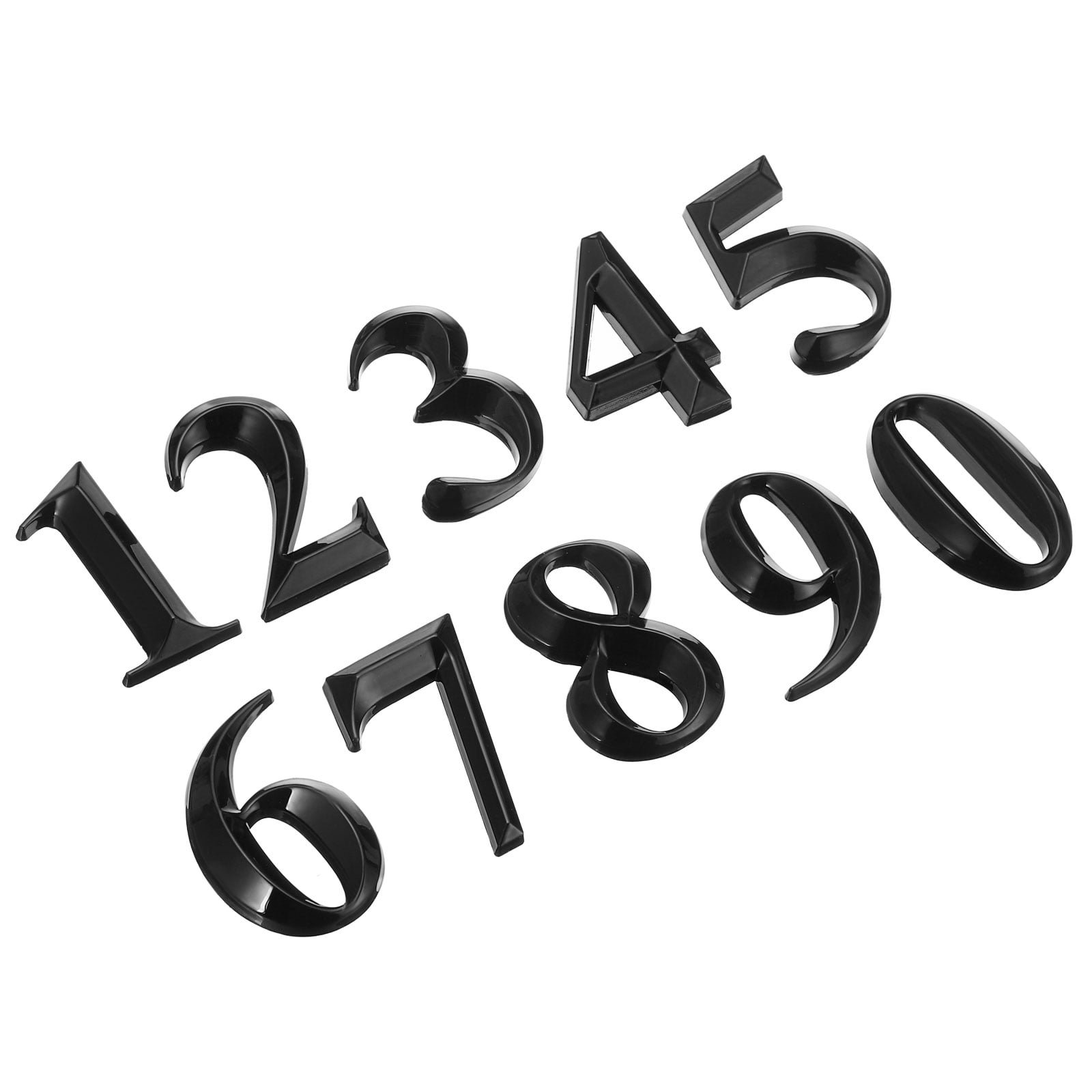 Uxcell House Numbers 3D Mailbox Numbers 0-9 for Outside, 10Pcs Numbers ...