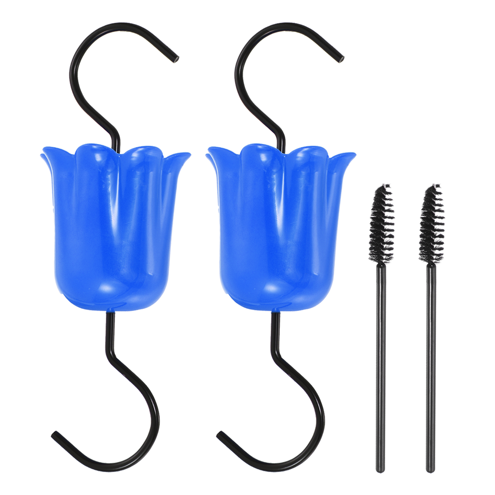 Uxcell Hummingbird Feeder Moat, Plastic Flower Guard with Hanging Hook ...