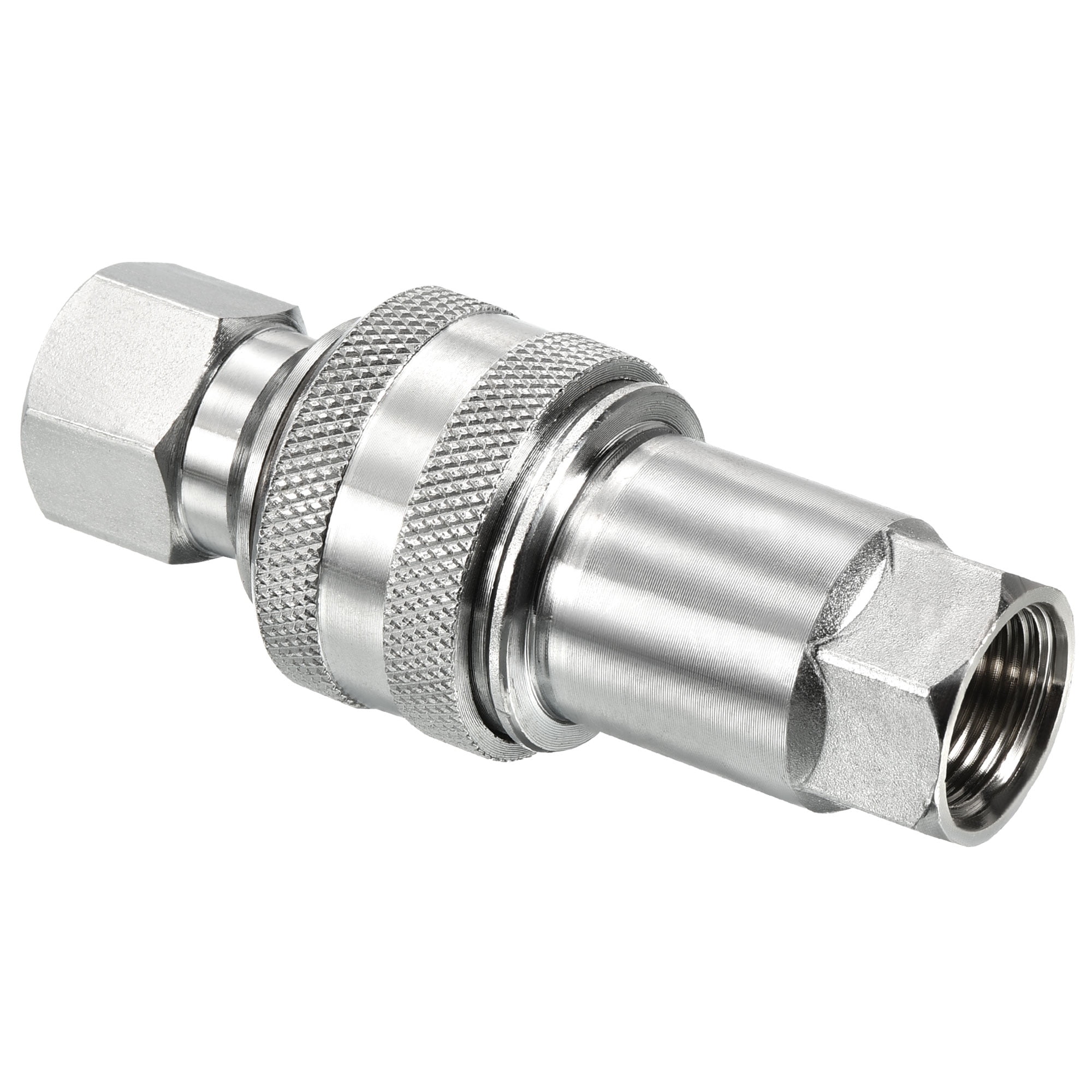 Uxcell Hydraulic Quick Connect Coupler M18x1.5mm Female Thread Pipe ...