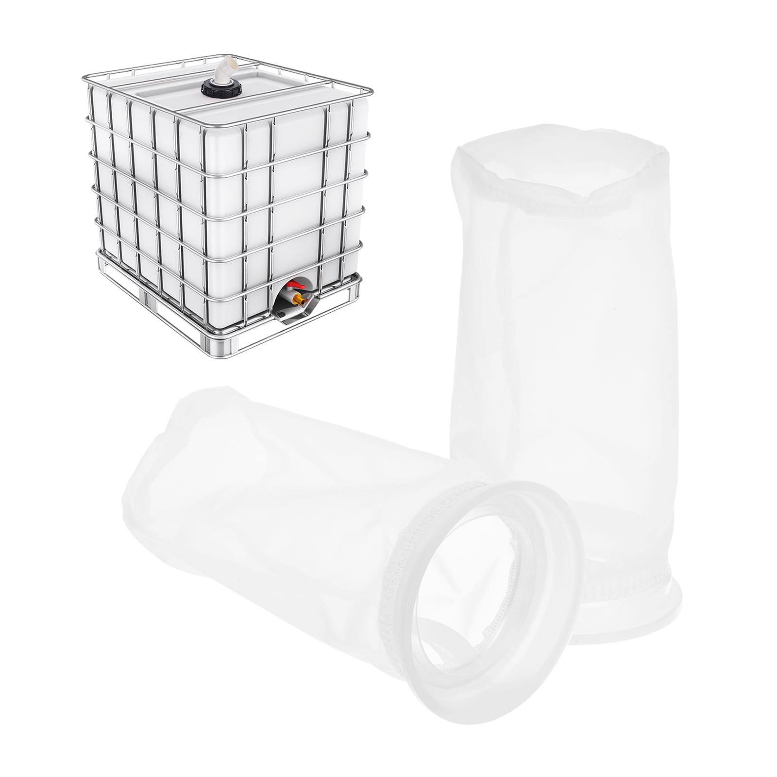 Uxcell IBC Lid Filter 220mm Long Washable Nylon Fine Mesh Filter for ...