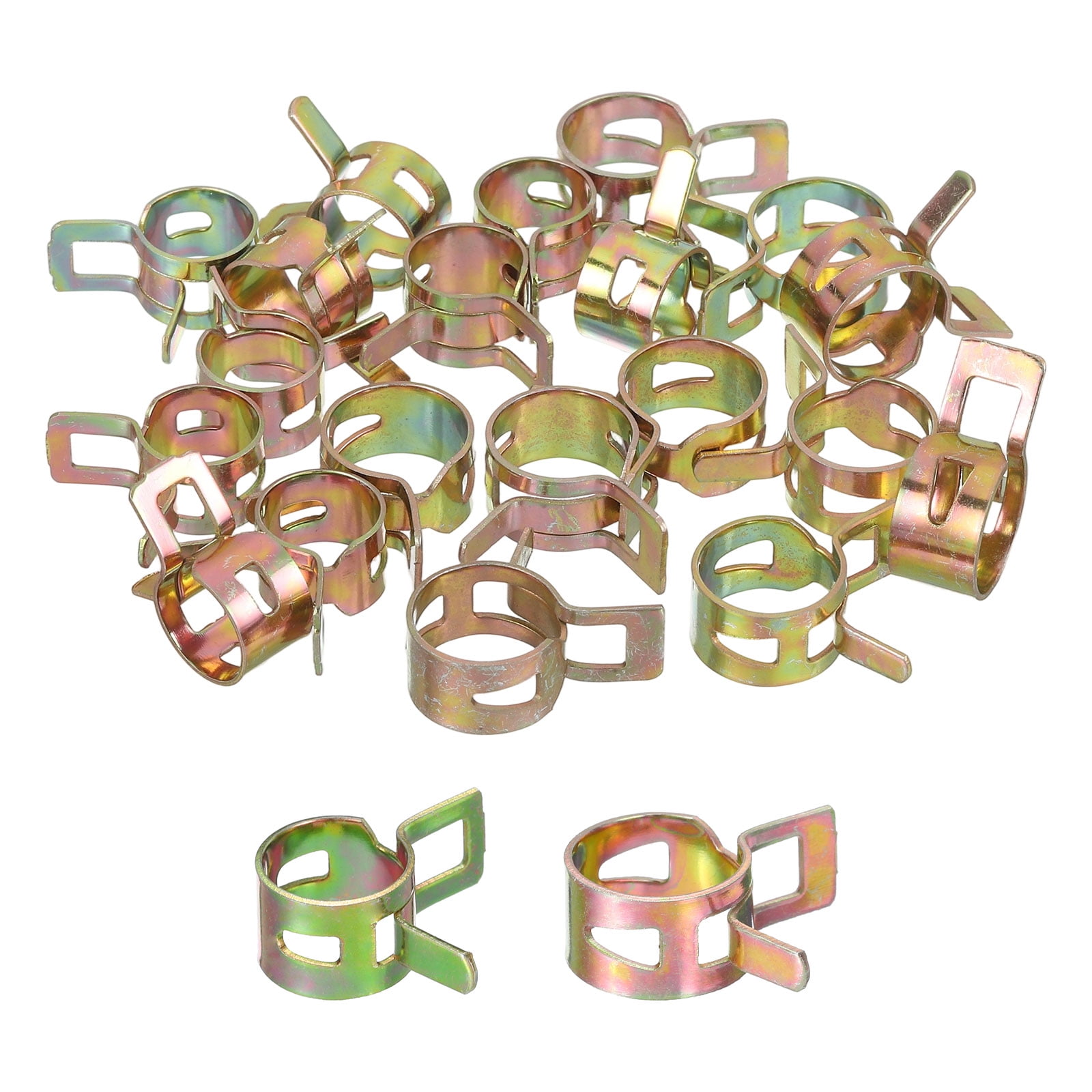 Uxcell ID 10mm 12mm 3/8 Inch 1/2 Inch Fuel Line Hose Clips, Pipe Clamps ...