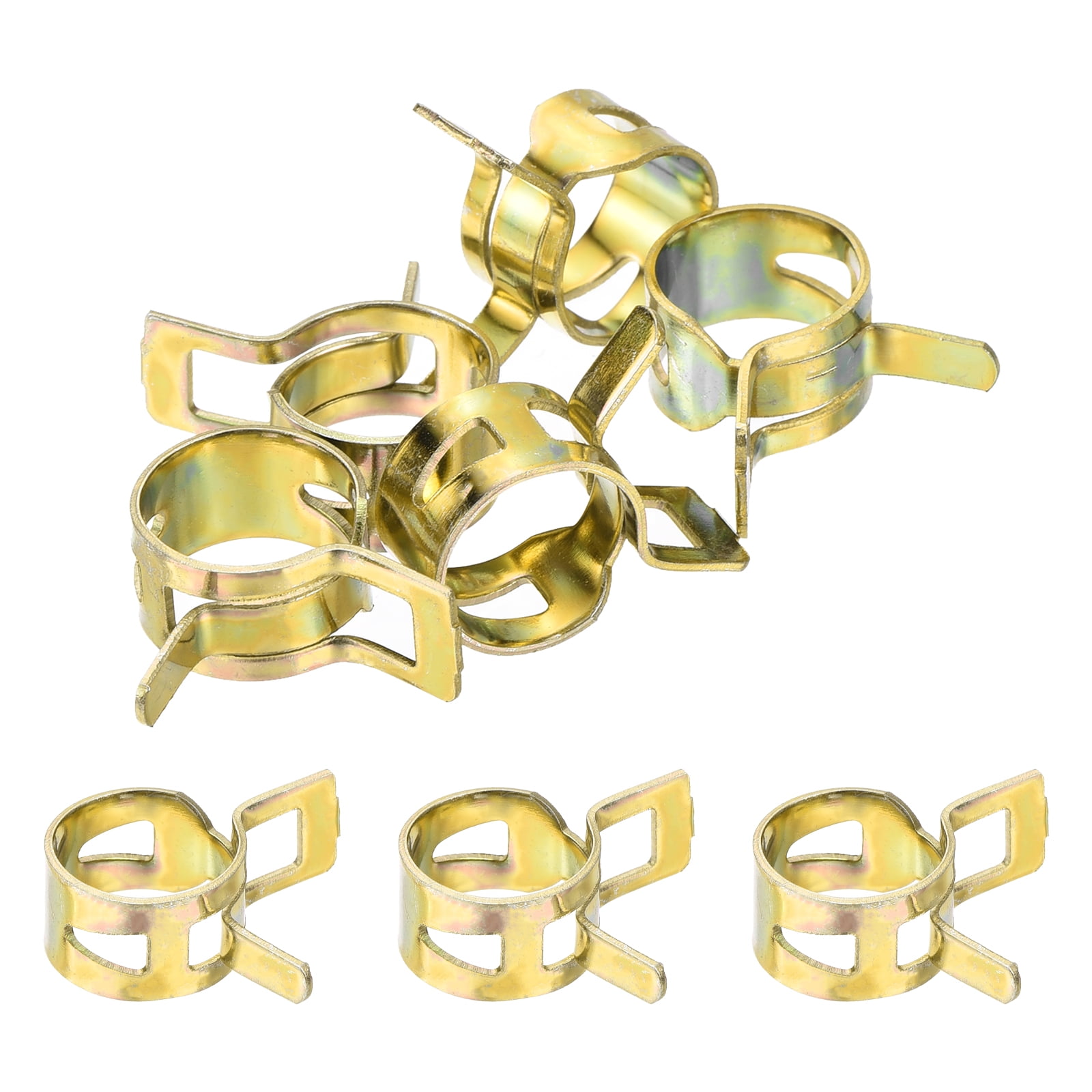 Uxcell ID 12mm 15/32inch Fuel Line Hose Clips, Pipe Clamps,Spring Hose ...