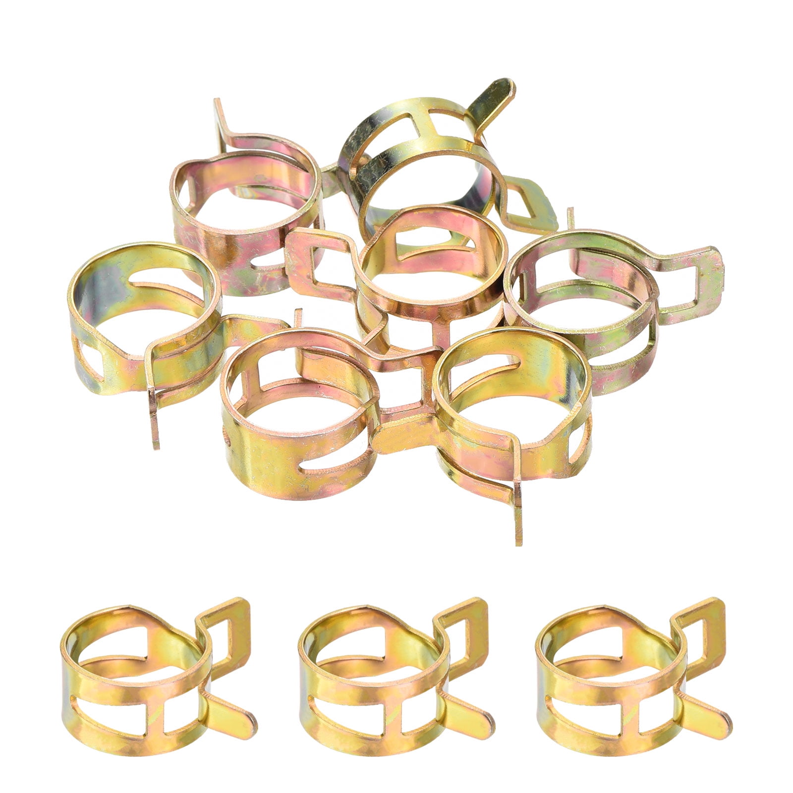 Uxcell ID 16mm 5/8 Inch Fuel Line Hose Clips, Pipe Clamps,Spring Hose ...