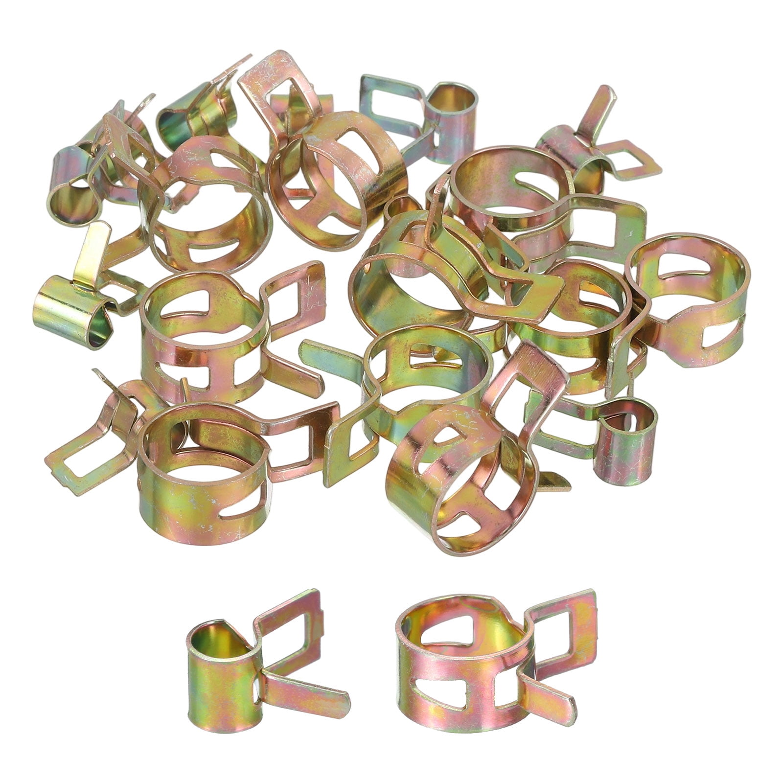 Uxcell ID 5mm 12mm 3/16 Inch 1/2 Inch Fuel Line Hose Clips, Pipe Clamps ...