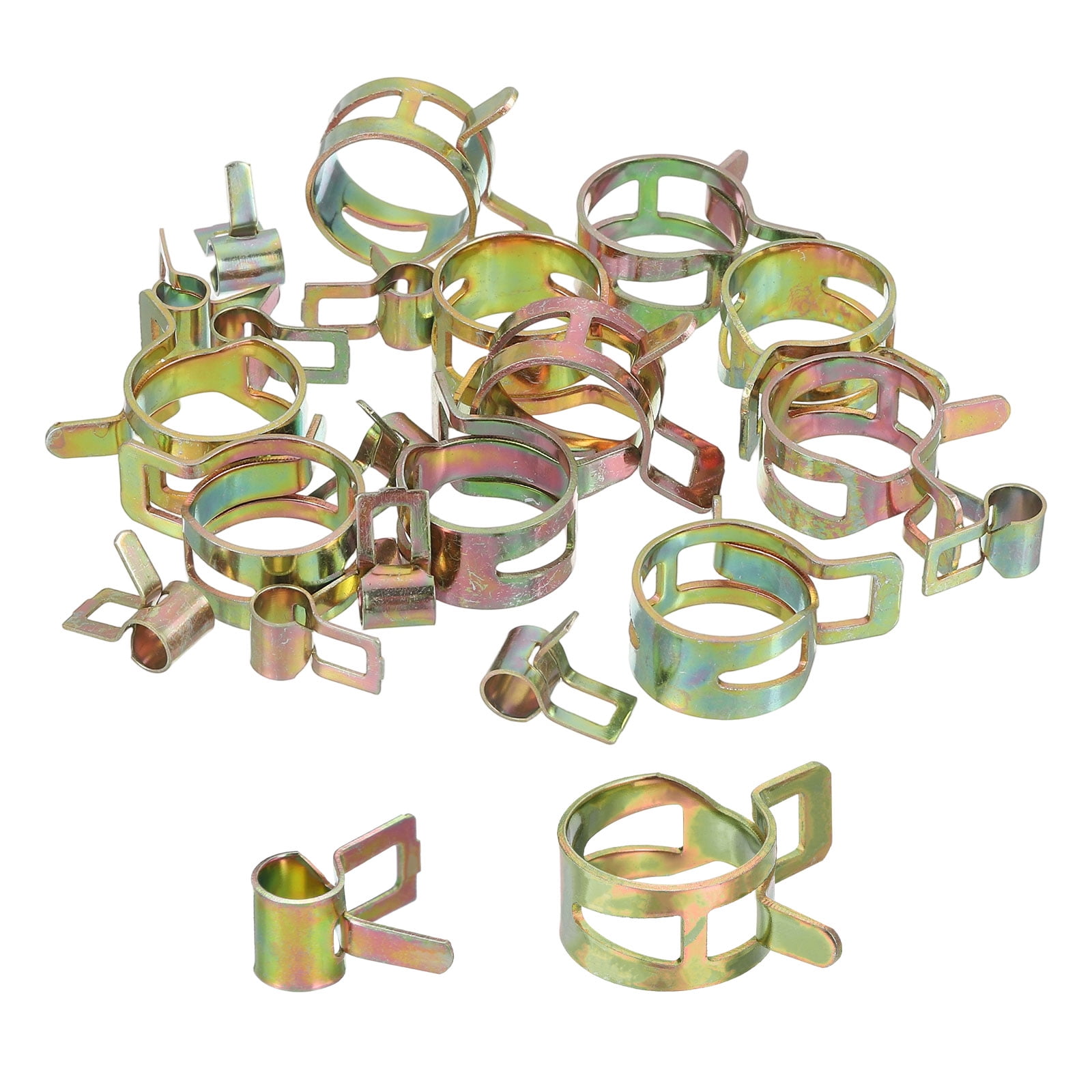 Uxcell ID 5mm 16mm 3/16 Inch 5/8 Inch Fuel Line Hose Clips, Pipe Clamps ...