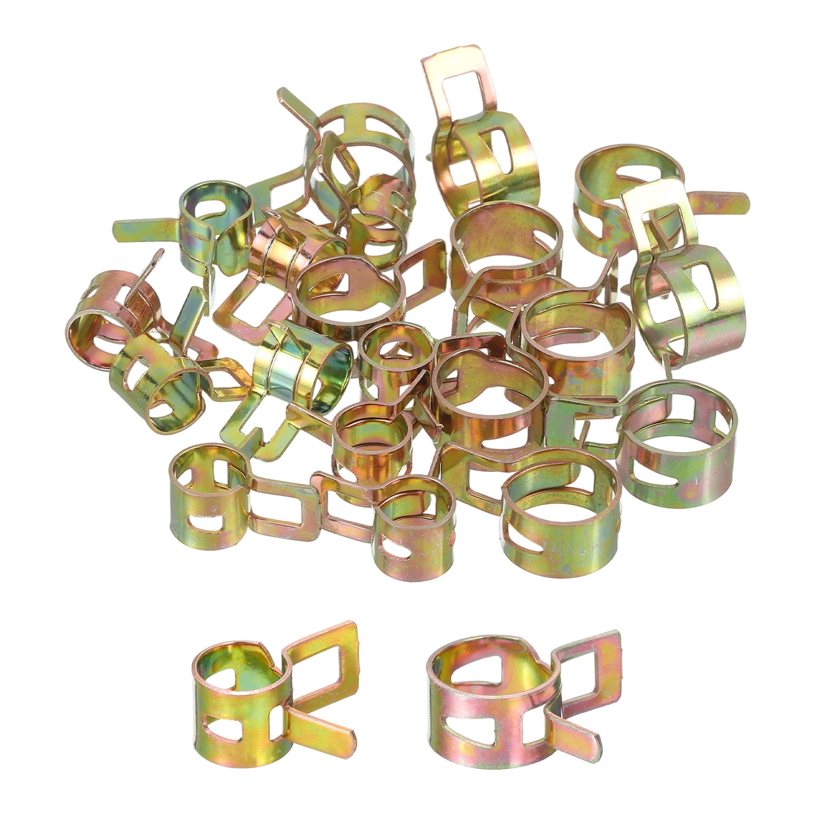 Uxcell ID 8mm 12mm 5/16 Inch 1/2 Inch Fuel Line Hose Clips, Pipe Clamps ...