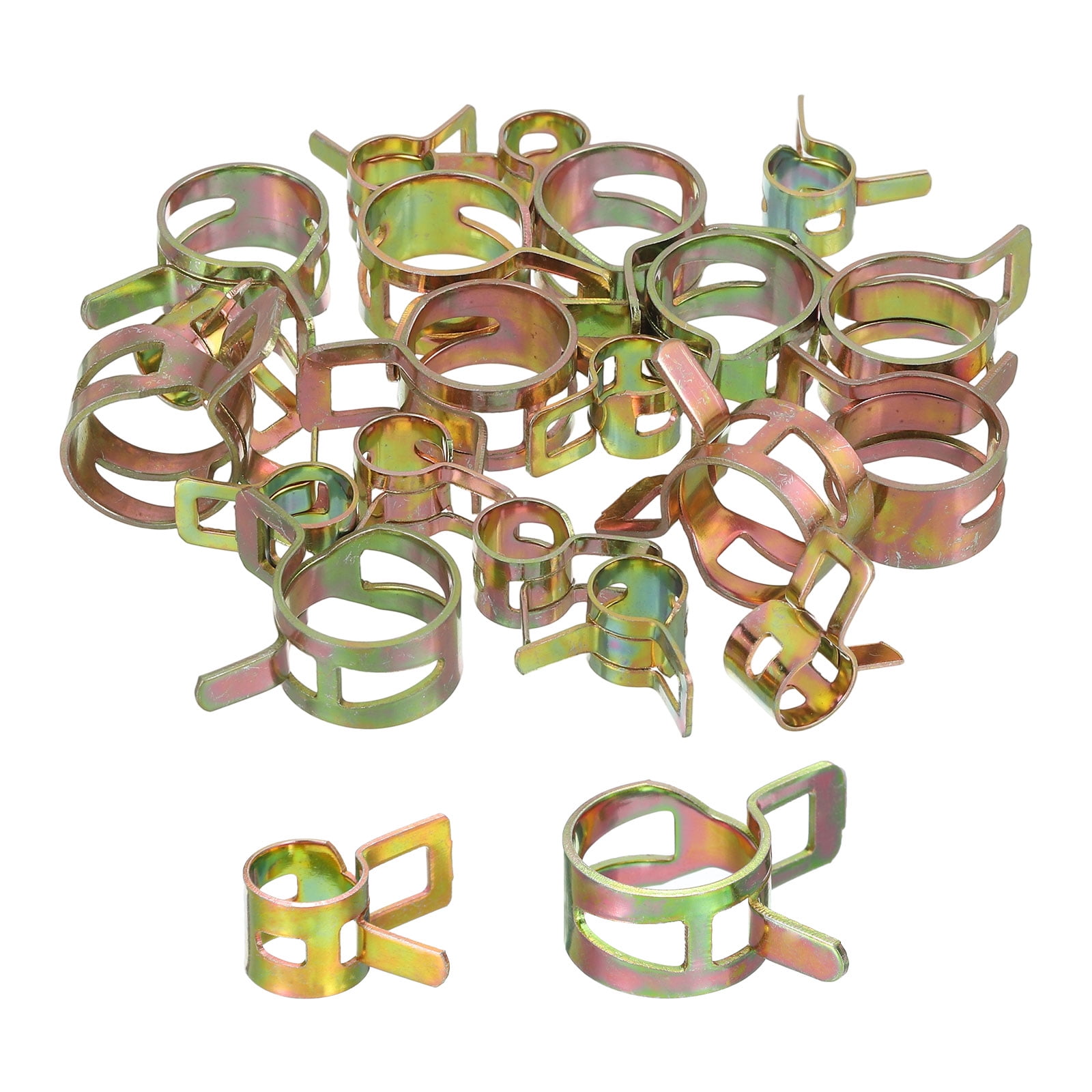 Uxcell ID 8mm 15mm 5/16 Inch 9/16 Inch Fuel Line Hose Clips, Pipe ...