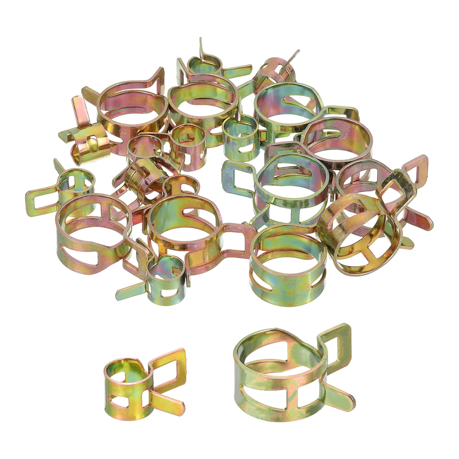 Uxcell ID 8mm 16mm 5/16 Inch 5/8 Inch Fuel Line Hose Clips, Pipe Clamps ...