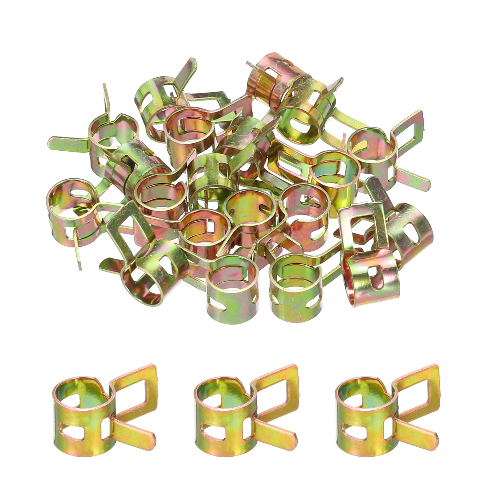 Uxcell ID 8mm 5/16inch Fuel Line Hose Clips, Pipe Clamps,Spring Hose ...