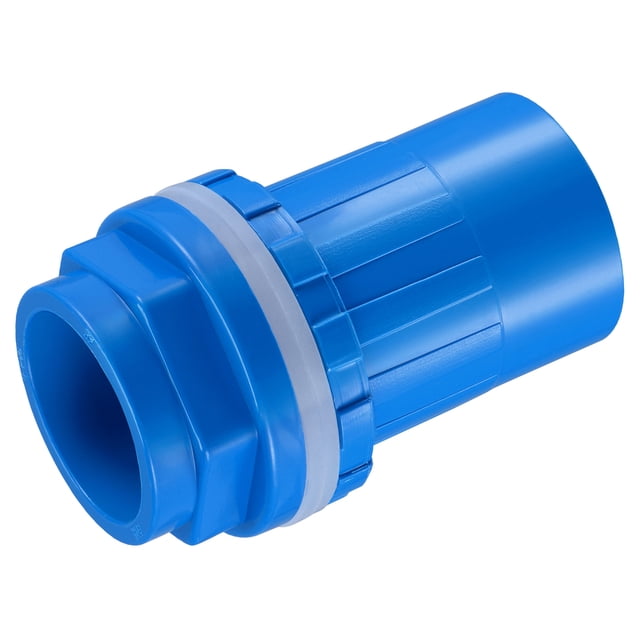 Uxcell ID DN PVC Straight Water Tank Pipe Connector Joint Blue 32mm ...