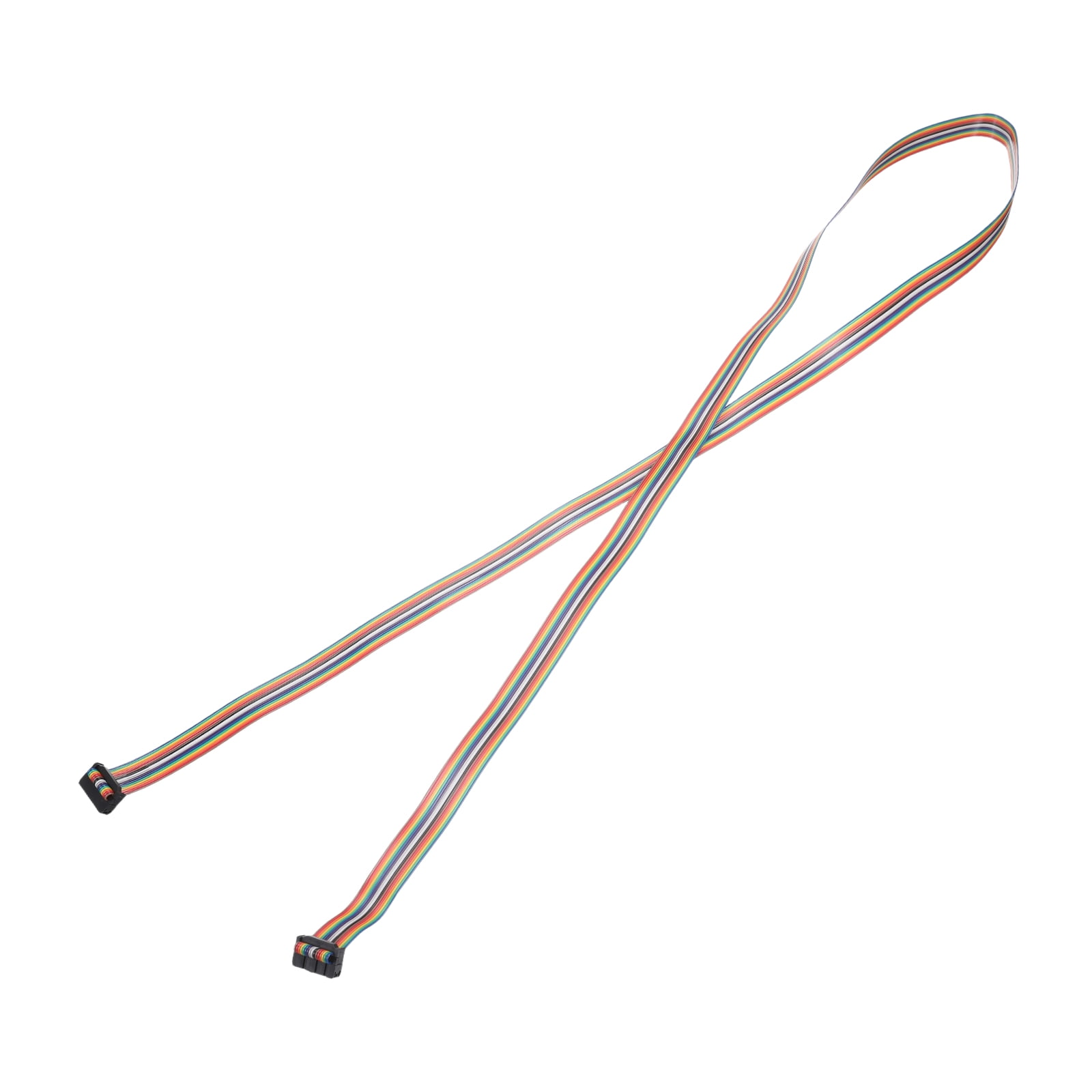 Uxcell IDC Rainbow Wire Flat Ribbon Cable 2.54mm Pitch 16 Pin ...