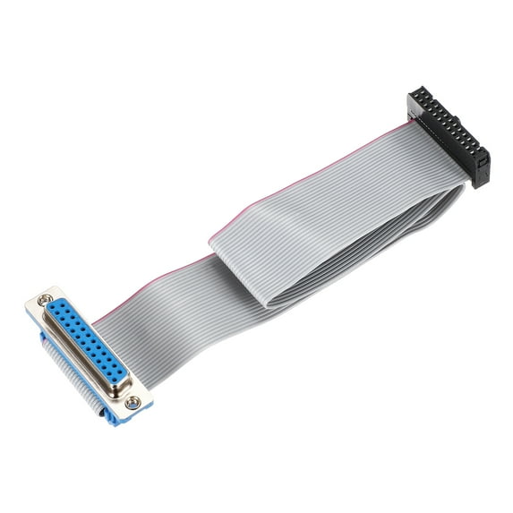 Uxcell IDC Wire Flat Ribbon Cable DB25 Female to FC-26 Female Connector ...