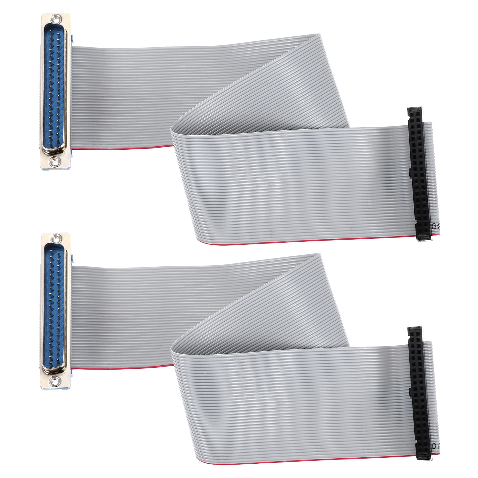 Uxcell IDC Wire Flat Ribbon Cable DB37 Male to FC-40 Female Connector 2 ...