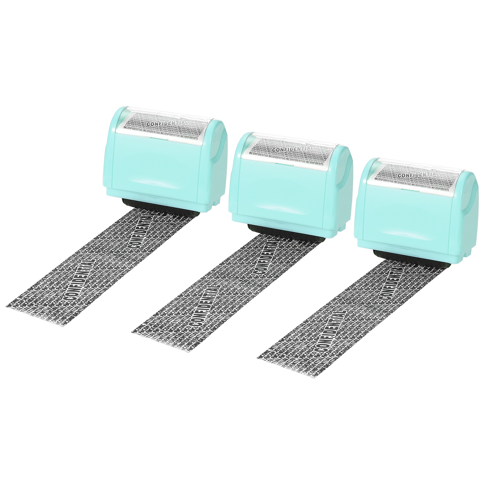 Uxcell Identity Theft Protection Roller Stamps Wide Confidential Roller Stamp Guard Your ID ...