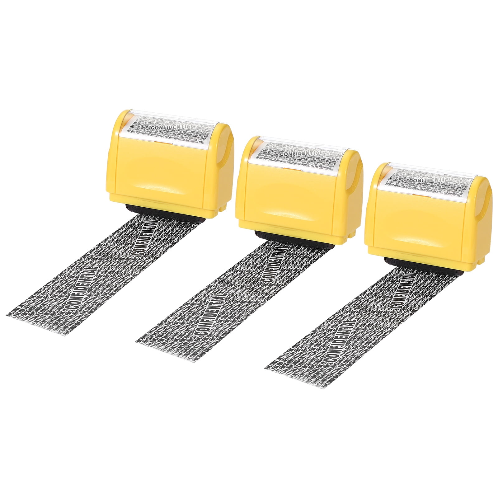 Uxcell Identity Theft Protection Roller Stamps Wide Confidential Roller ...