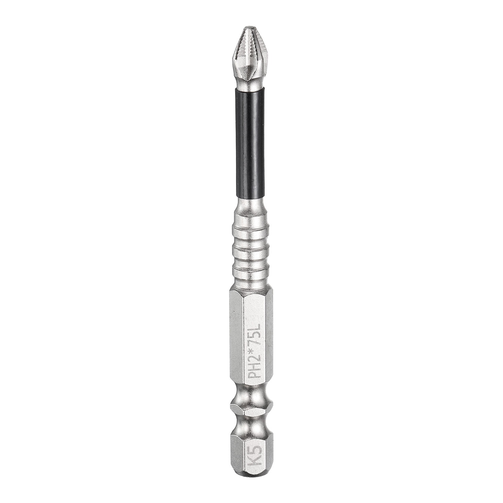 Uxcell Impact Phillips Screwdriver Bit PH2 (#2) Anti Slip Tip 1/4" Hex ...