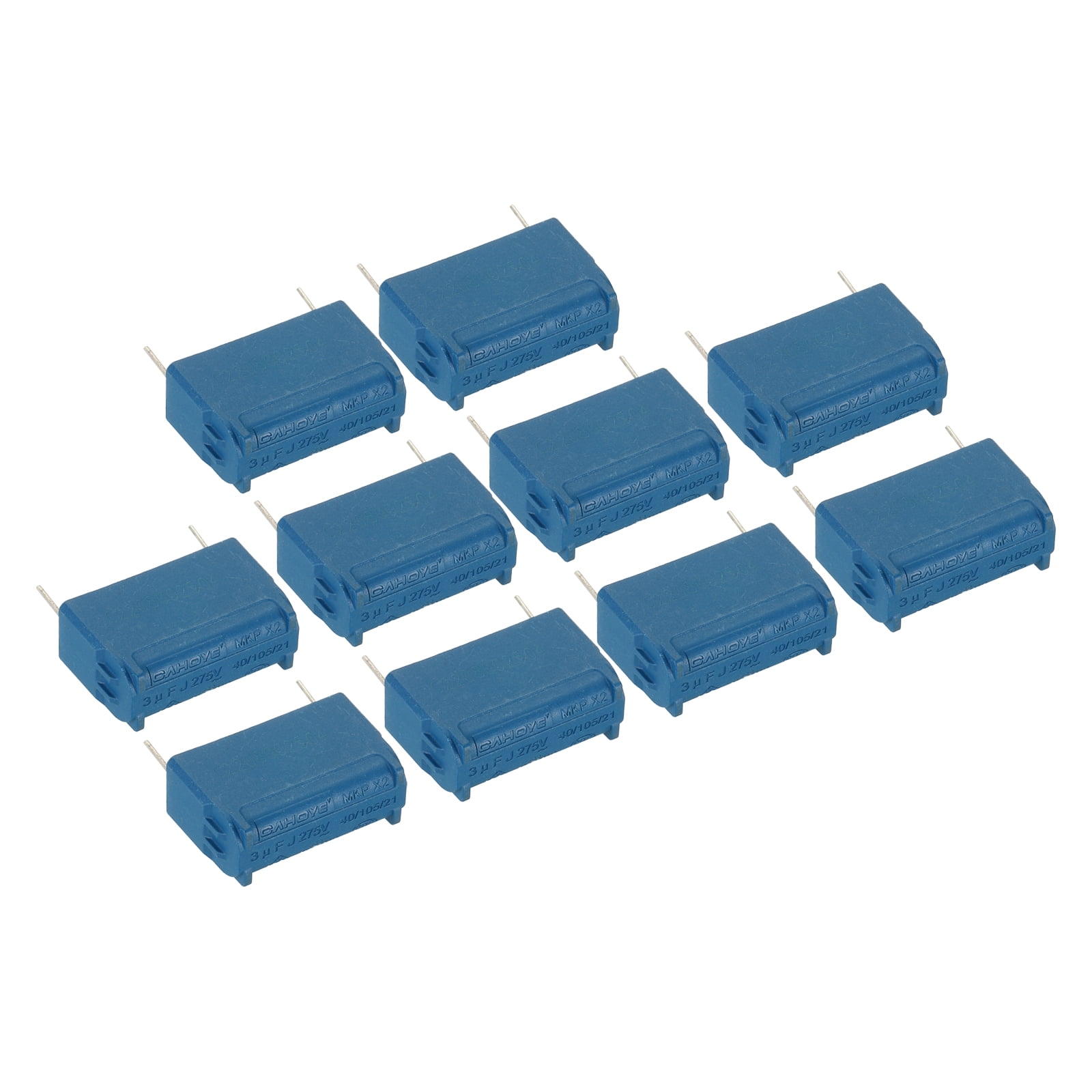 Uxcell Induction Cooker Capacitor, 10 Pack 3uF AC 275V Vertical High ...