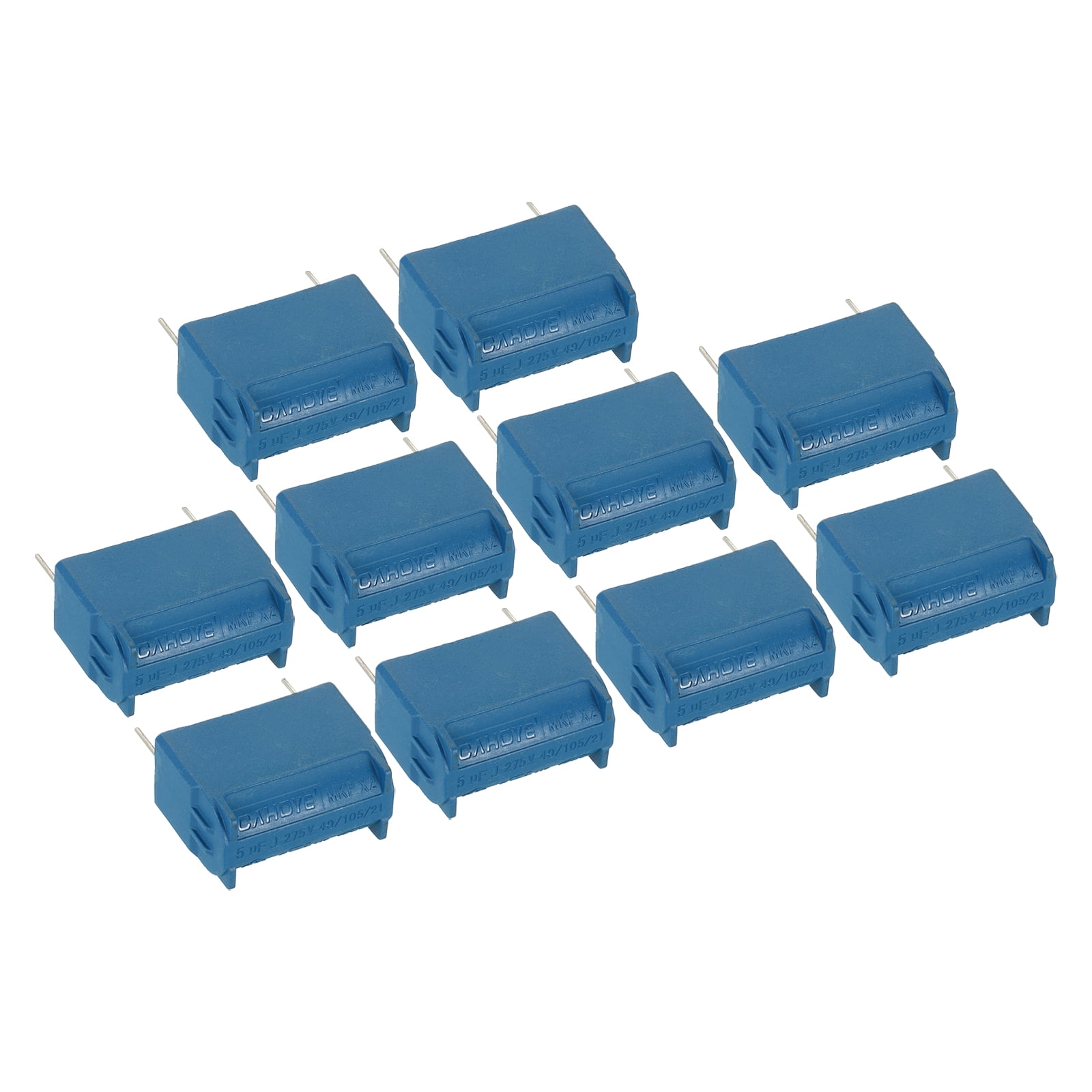 Uxcell Induction Cooker Capacitor, 10 Pack 5uF AC 275V Vertical High ...