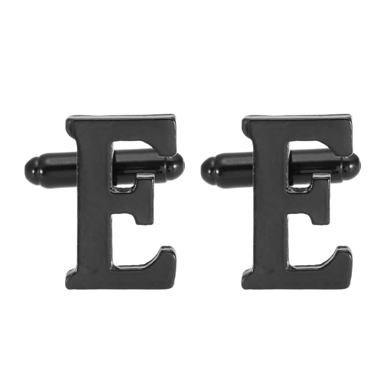 Uxcell Initial Cufflinks, Classic Alphabet Letter E Men Cuff Links 26 ...