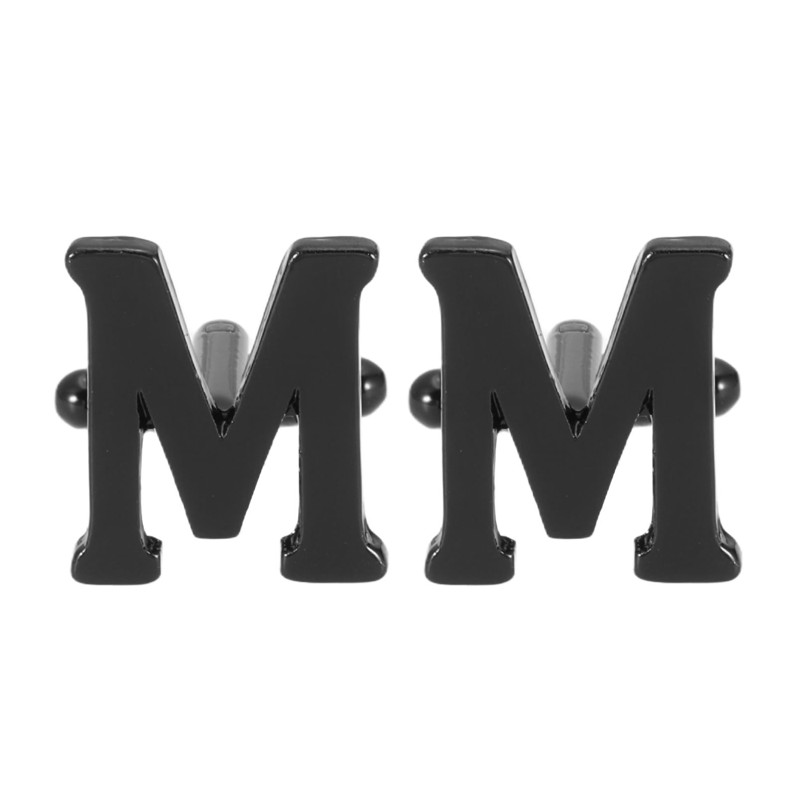 Uxcell Initial Cufflinks, Classic Alphabet Letter M Men Cuff Links 26 ...