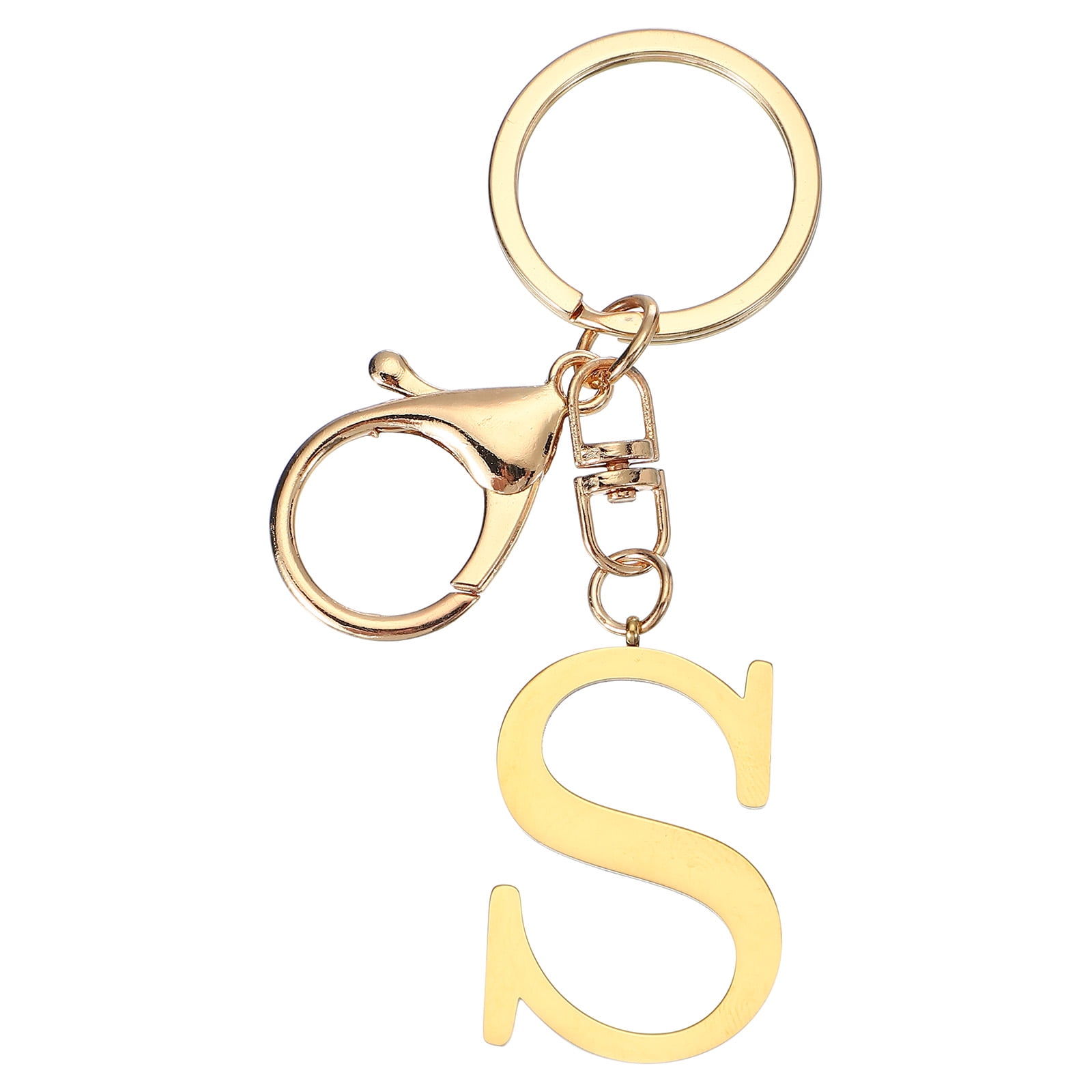Uxcell Initial Letter Key Chain, Letter A-Z Keychain Initials Keyring ...