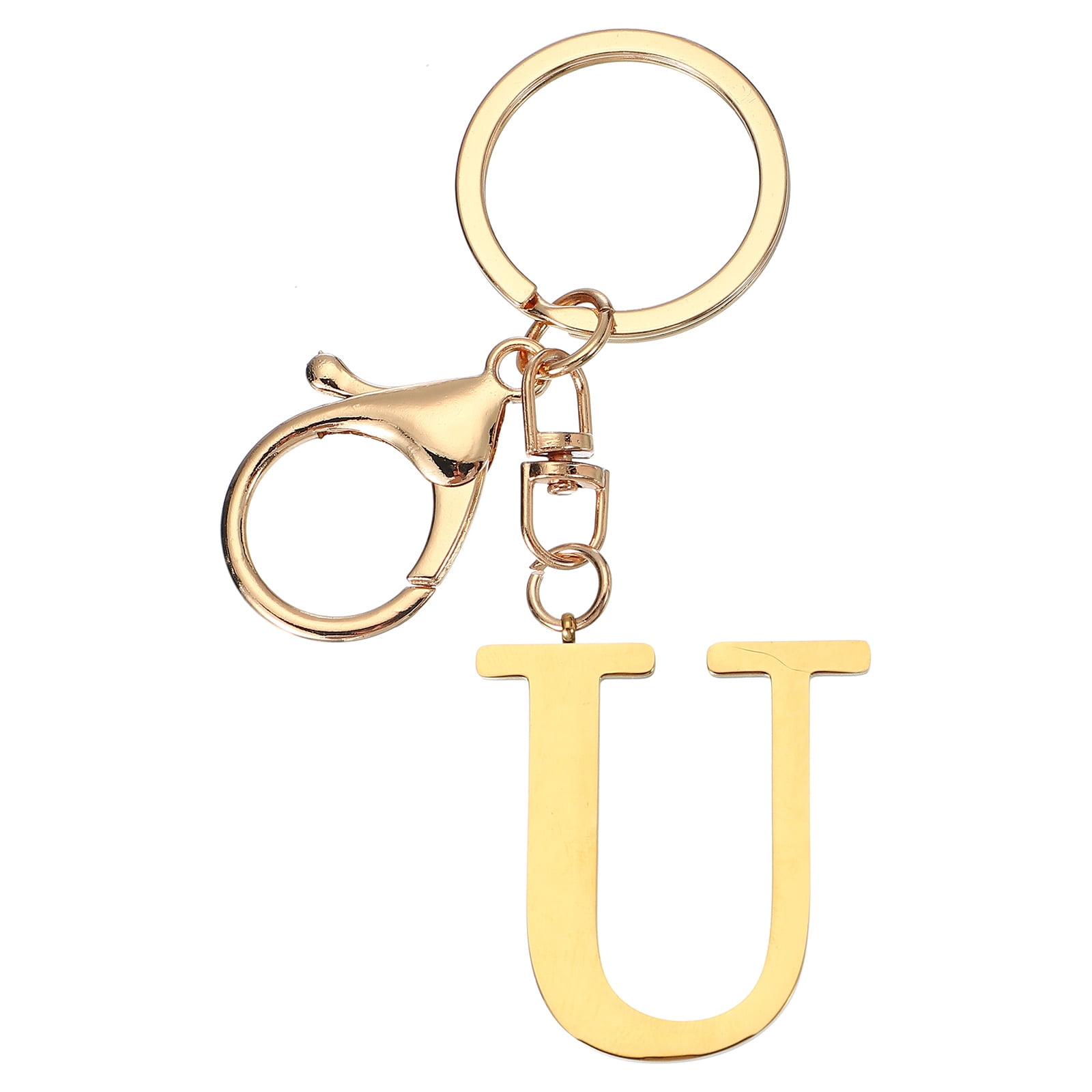 Uxcell Initial Letter Key Chain, Letter A-Z Keychain Initials Keyring ...