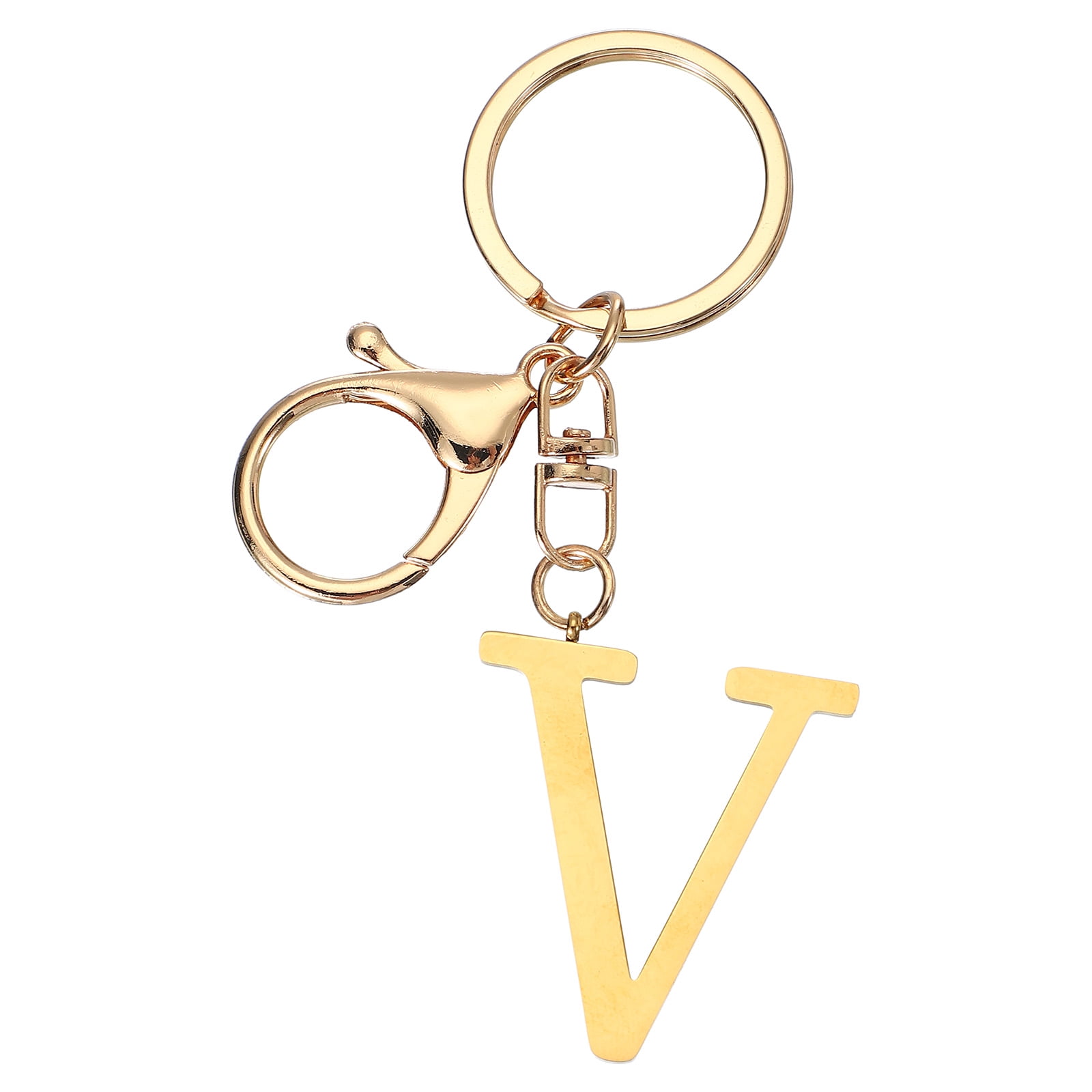 Uxcell Initial Letter Key Chain, Letter A-Z Keychain Initials Keyring ...
