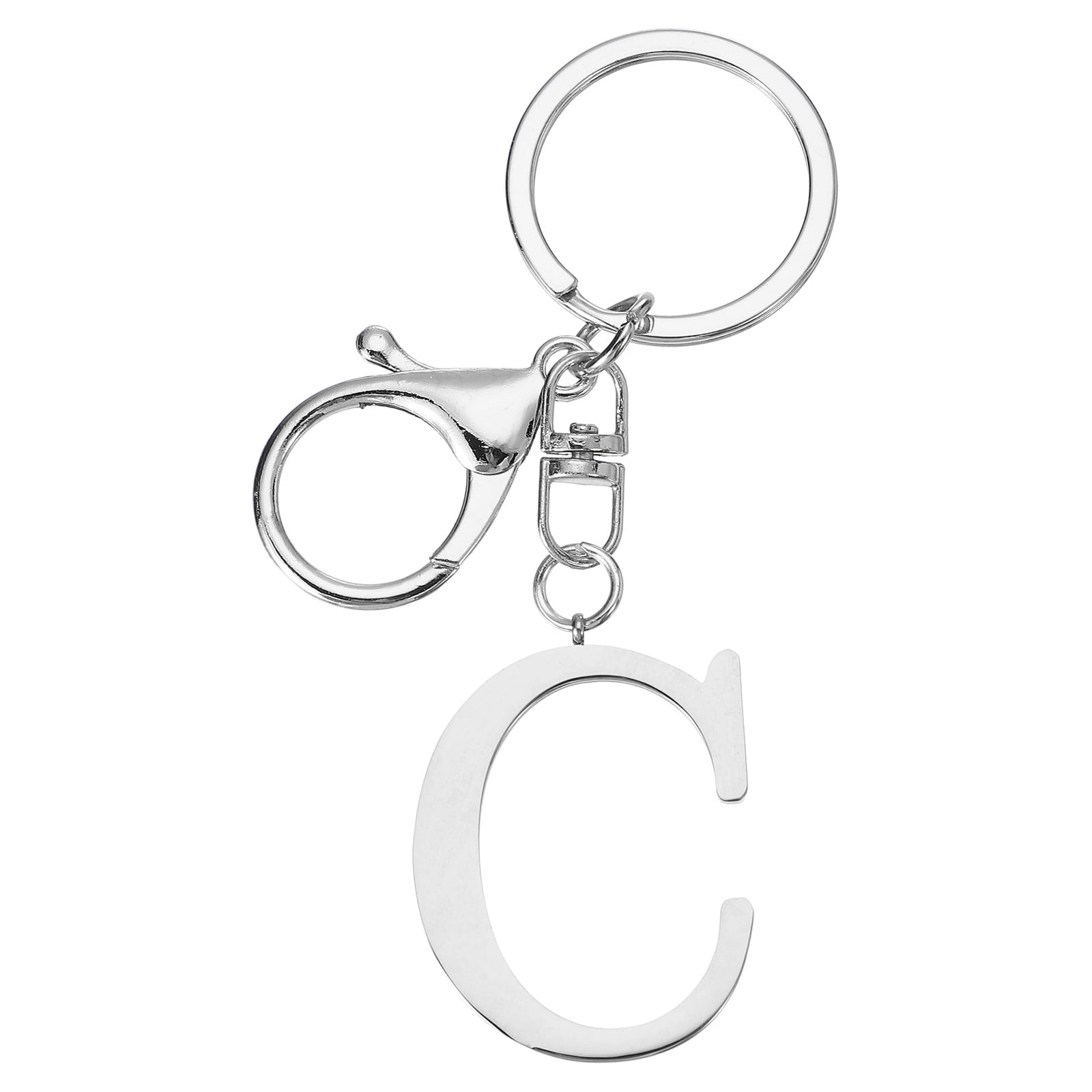 Uxcell Initial Letter Key Chain, Letter A-Z Keychain Initials Keyring ...