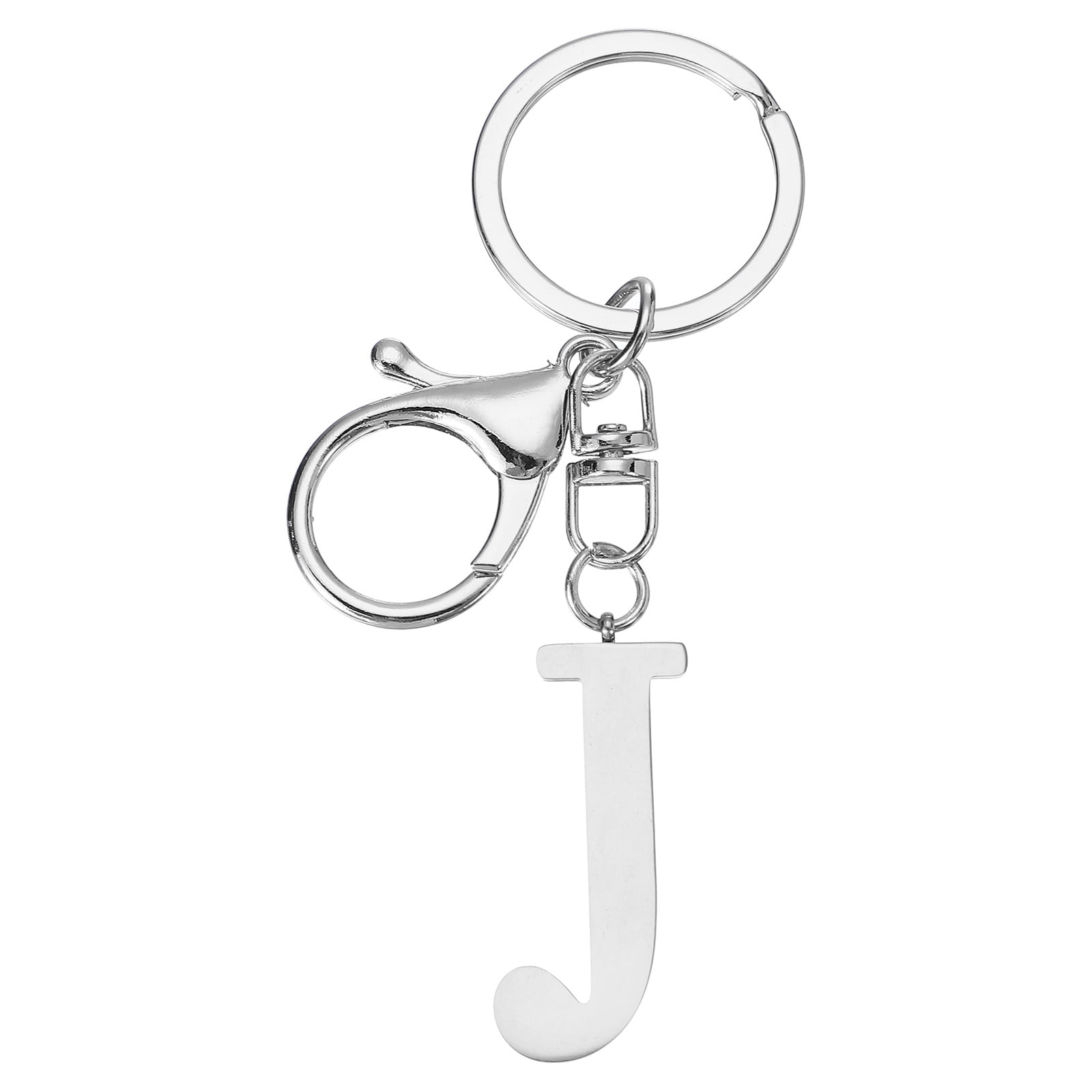 Uxcell Initial Letter Key Chain, Letter A-Z Keychain Initials Keyring ...