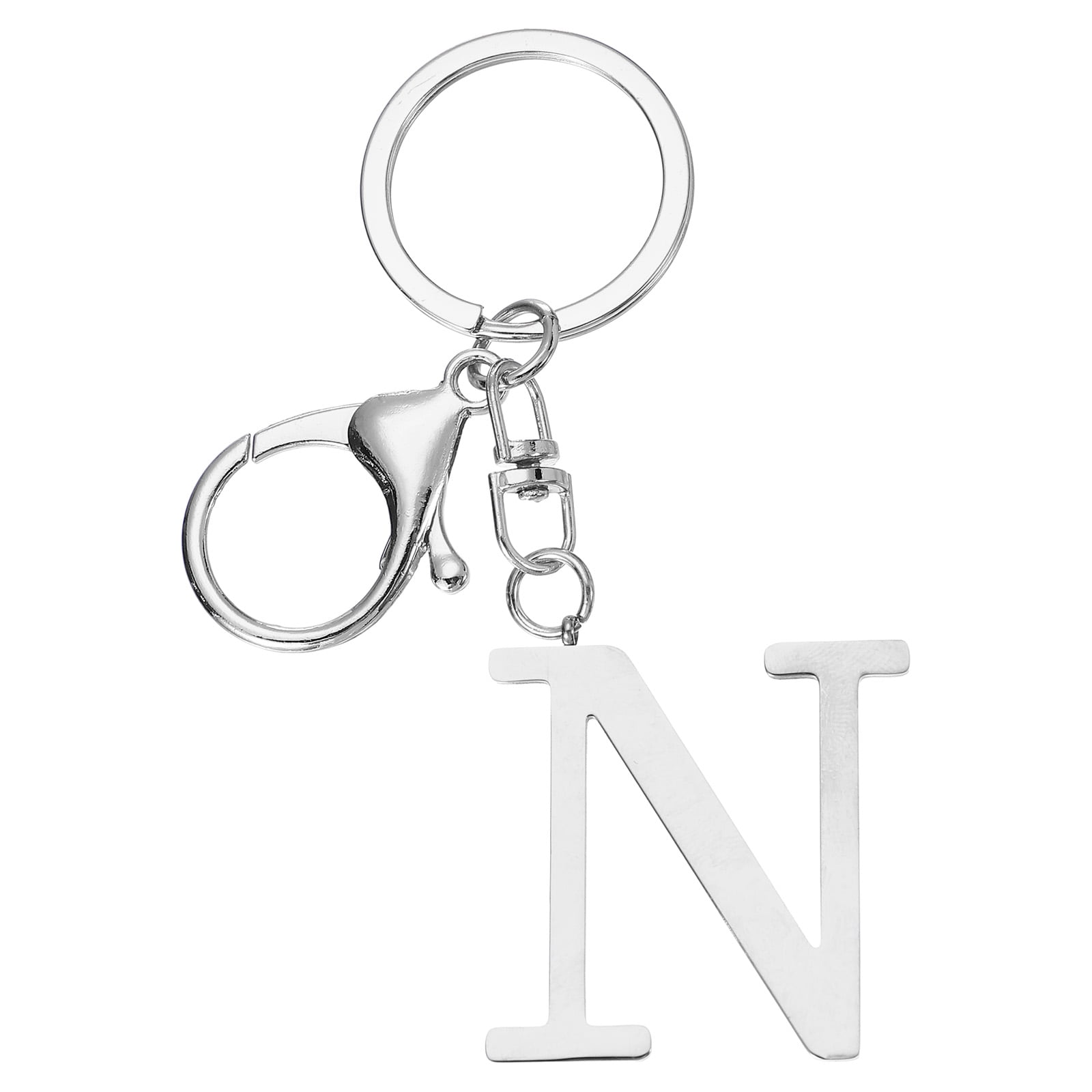 Uxcell Initial Letter Key Chain, Letter A-Z Keychain Initials Keyring ...