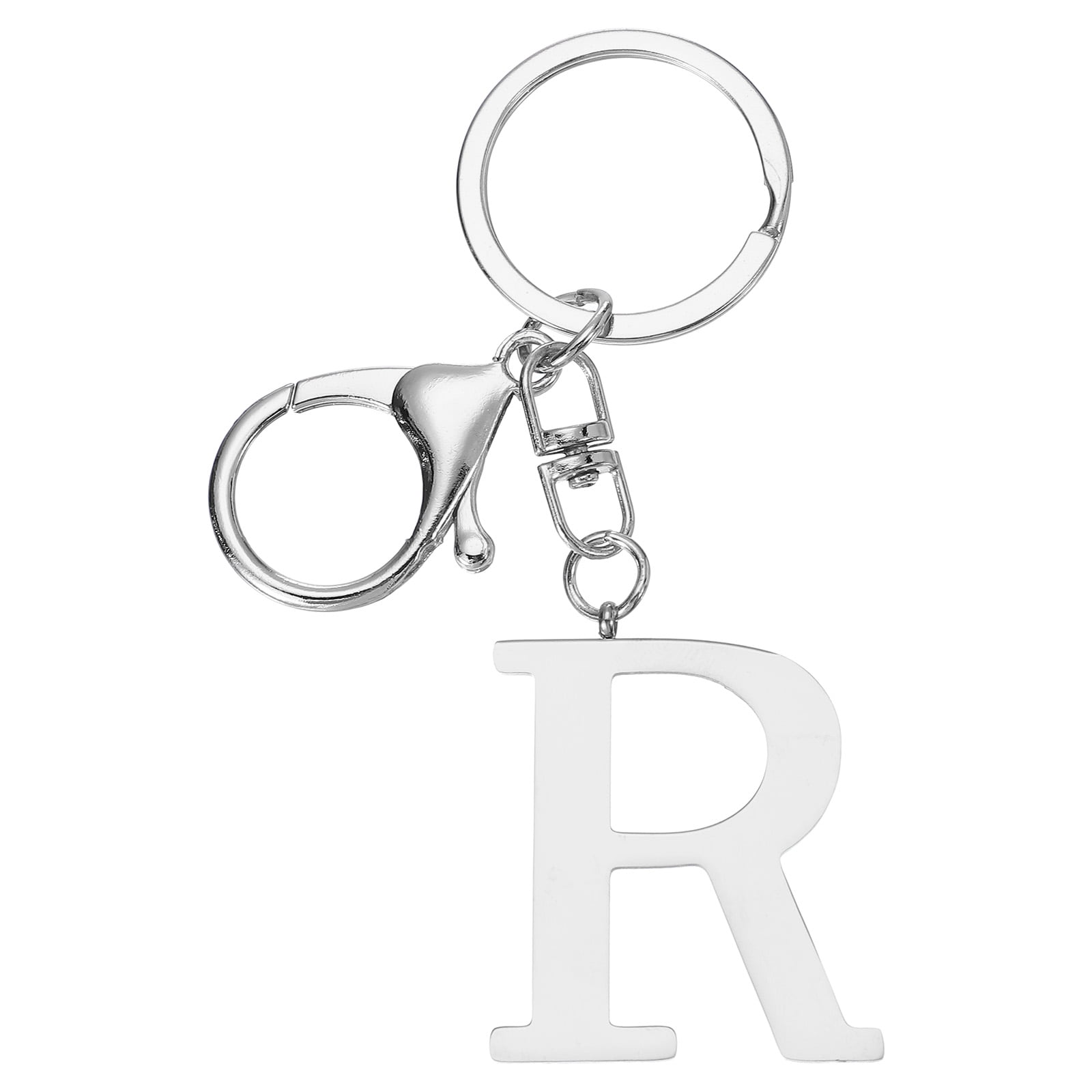 Uxcell Initial Letter Key Chain, Letter A-Z Keychain Initials Keyring ...