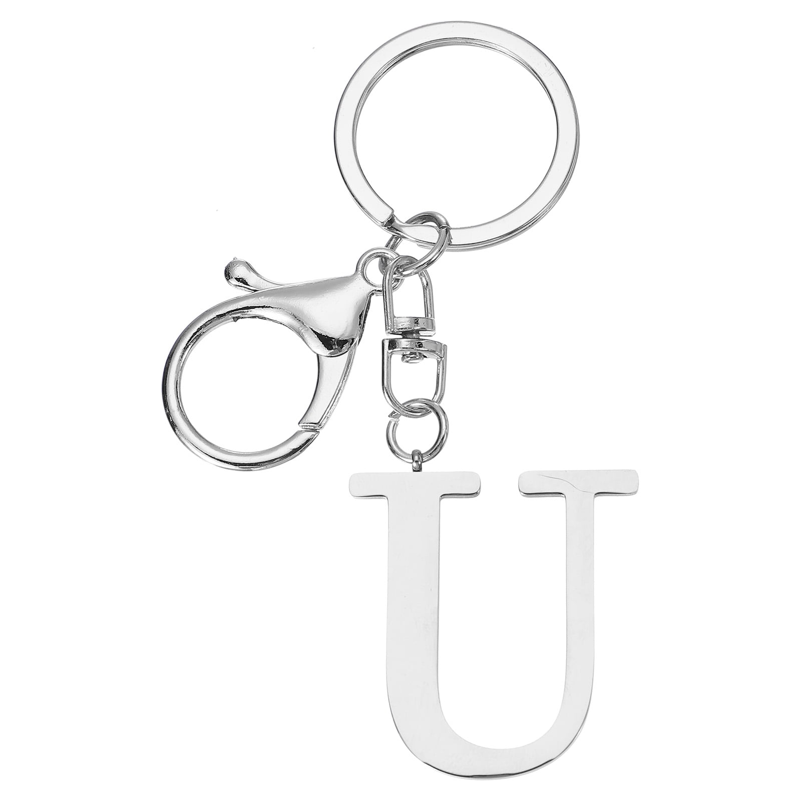 Uxcell Initial Letter Key Chain, Letter A-Z Keychain Initials Keyring ...