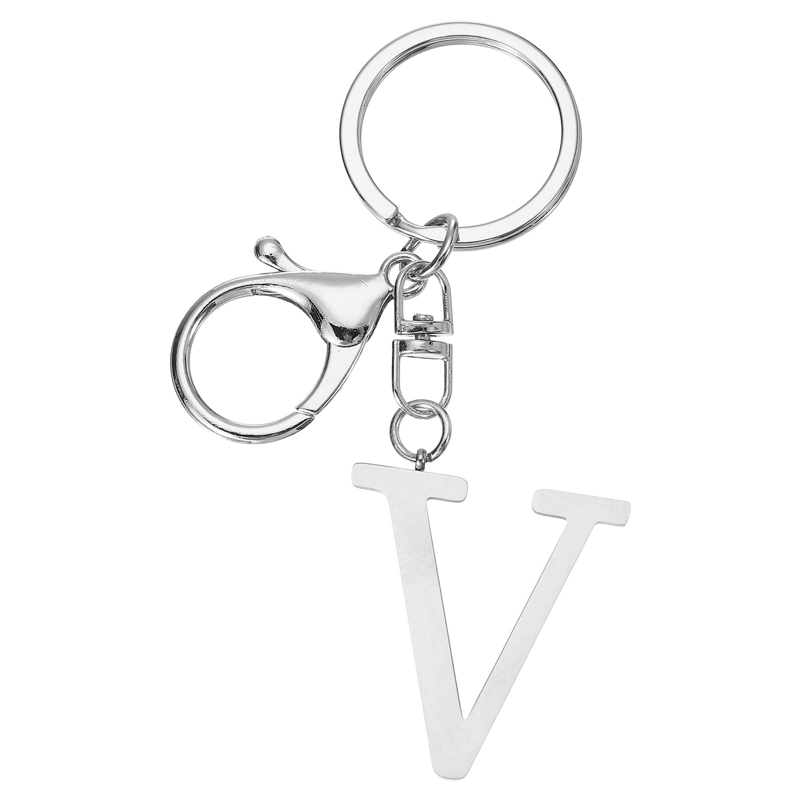 Uxcell Initial Letter Key Chain, Letter A-Z Keychain Initials Keyring ...