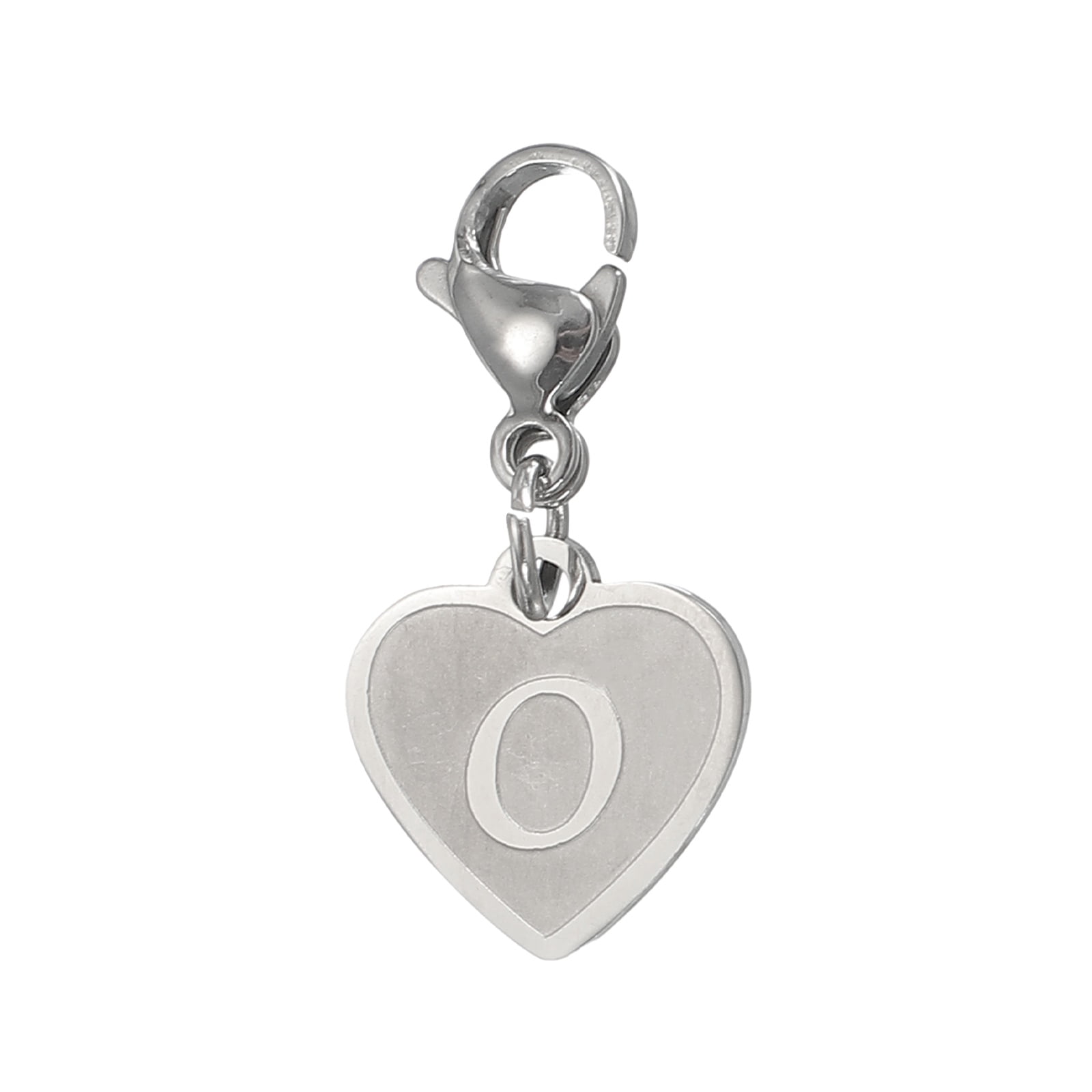 Uxcell Initial Letter KeyChain, Stainless Steel Letter A-Z Charm ...