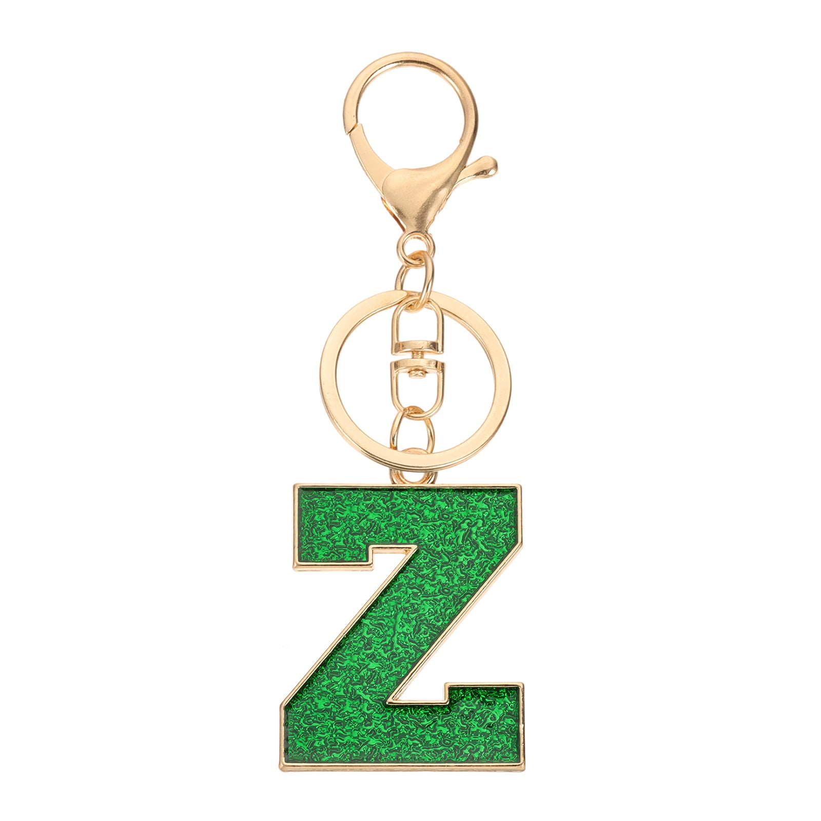 Uxcell Initial Letter Keychain, A-Z Alphabet Keyring Letter Z Metal Key ...