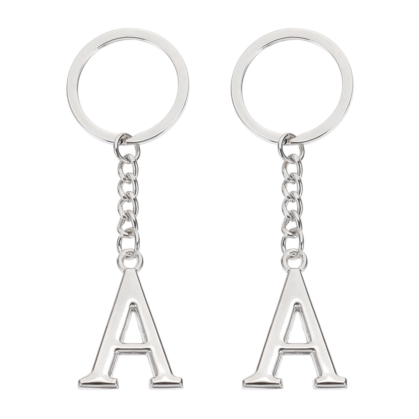Uxcell Initial Letter Keychain Letter A-Z Keychain Alphabet A Pendant ...