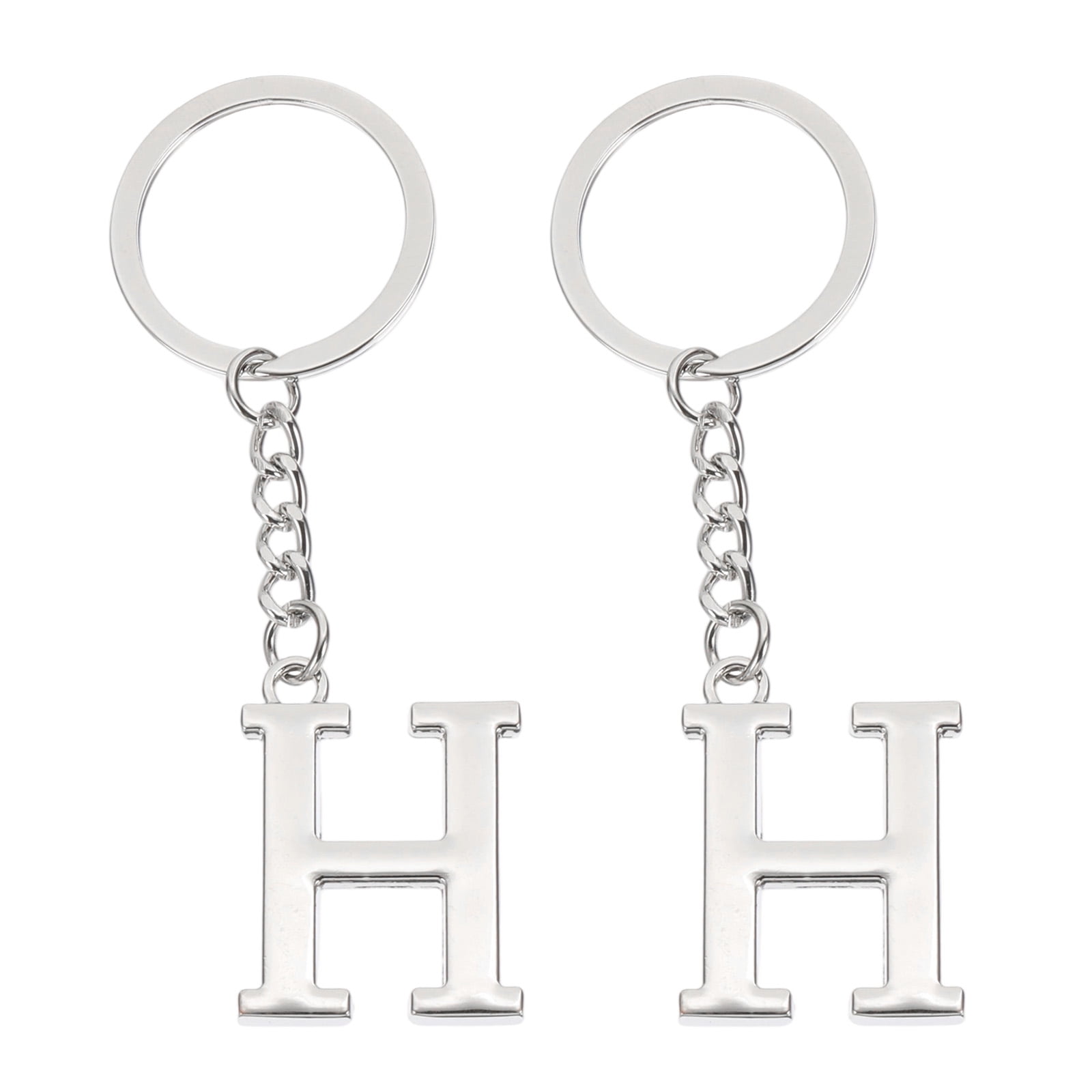 Uxcell Initial Letter Keychain Letter A-Z Keychain Alphabet H Pendant ...