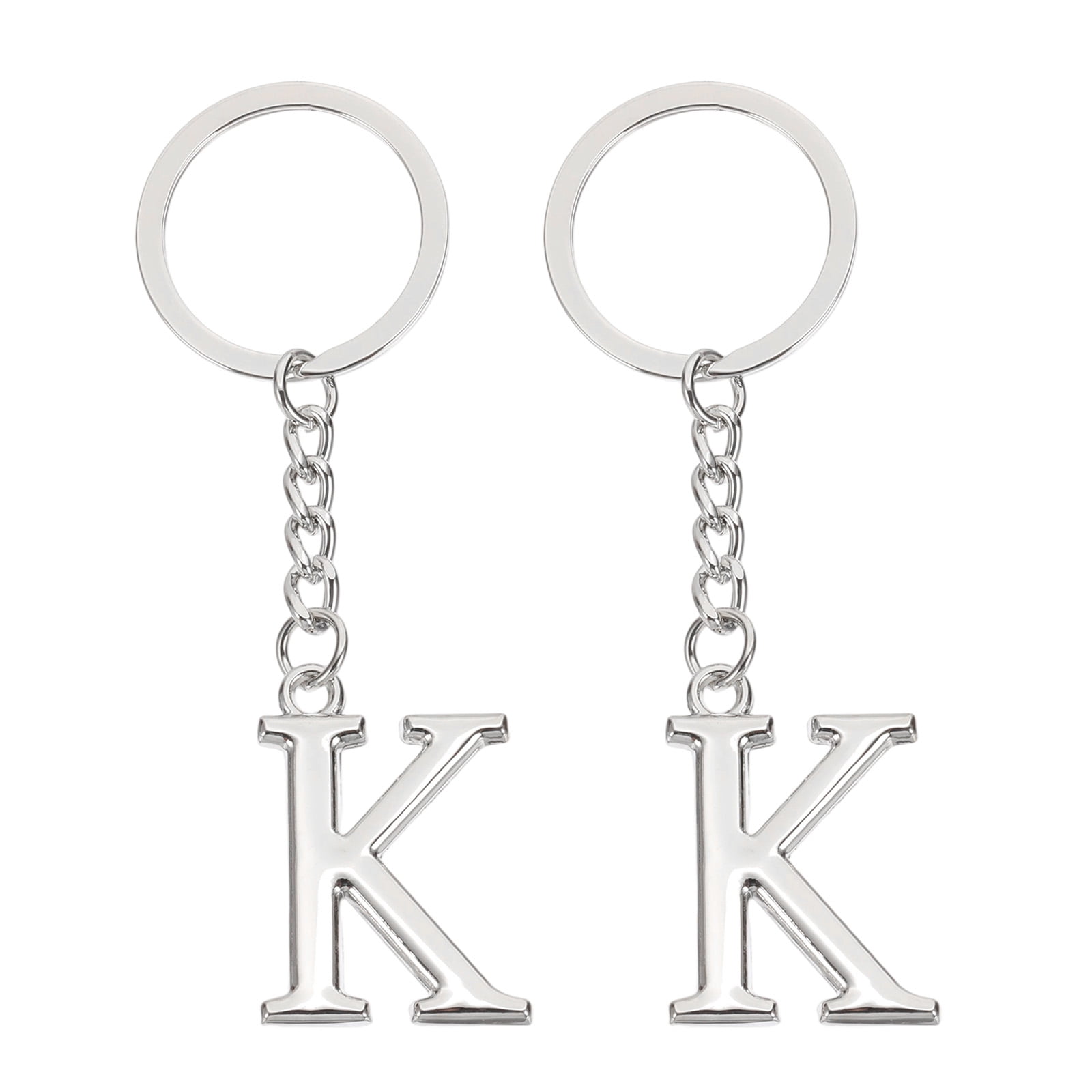 Uxcell Initial Letter Keychain Letter A-Z Keychain Alphabet K Pendant ...