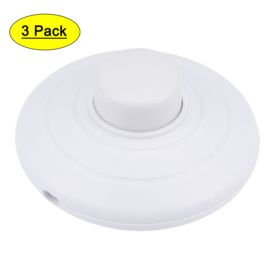 Uxcell Inline Foot Pedal Push Button Switch Round Lamp Light Control ON ...