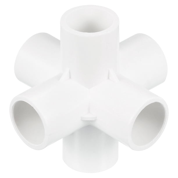 Uxcell Inner 20mm 6 Way Elbow Joint Connectors Adapters for Garden Home ...