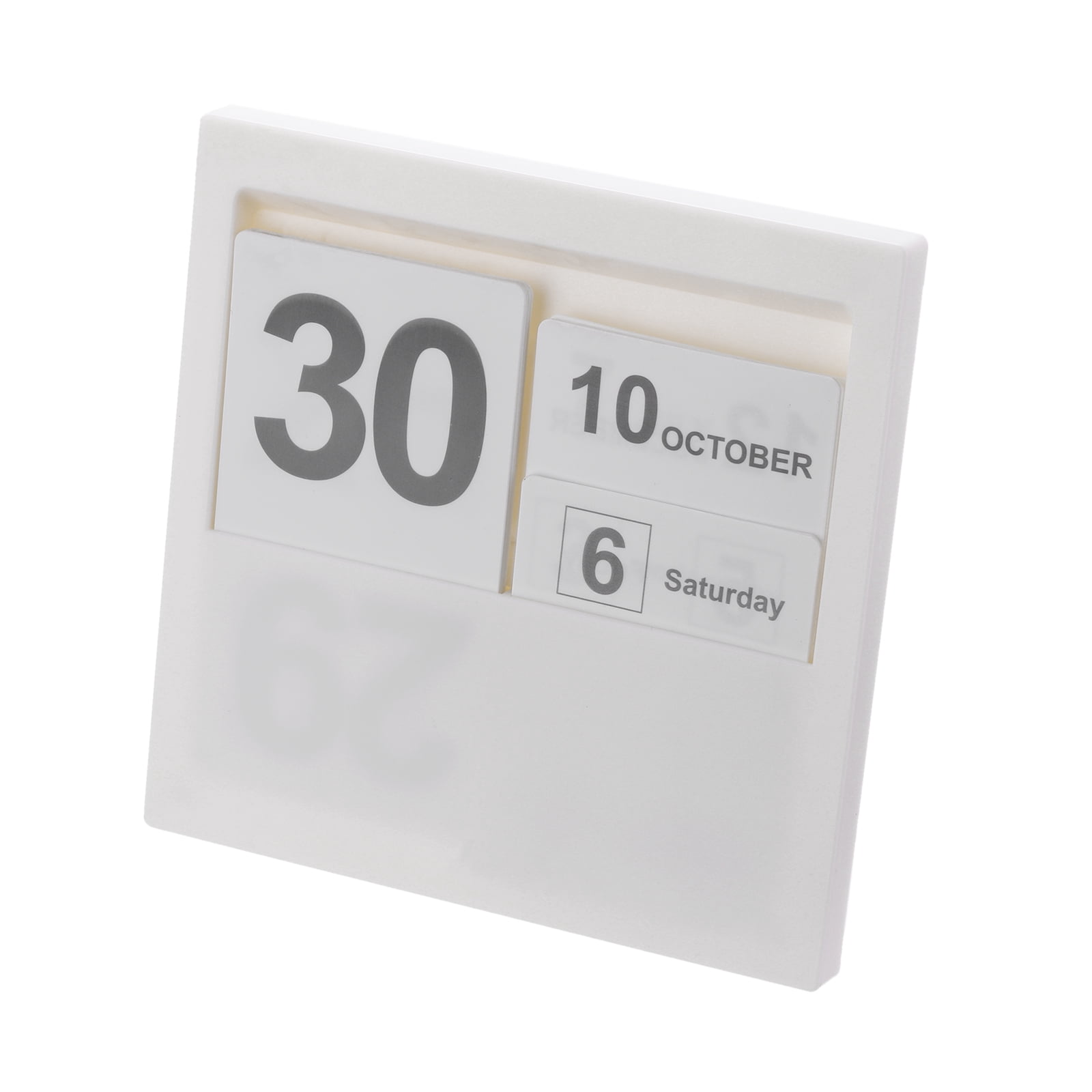 Uxcell Insert Perpetual Calendar, Desktop Plastic Calendar Stand Month ...