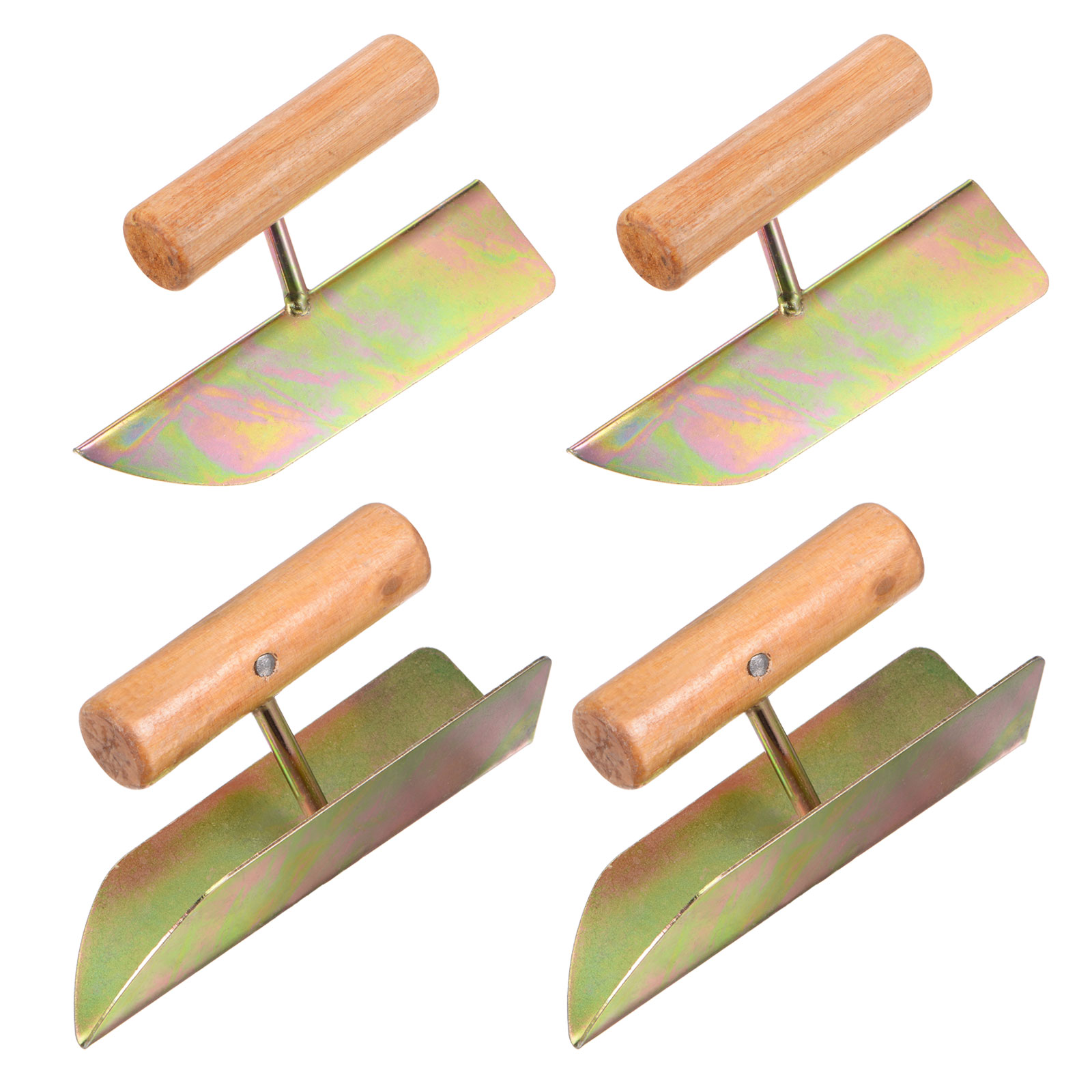 Uxcell Inside and Corner Trowels 1.9 Inch Galvanized Steel Drywall ...