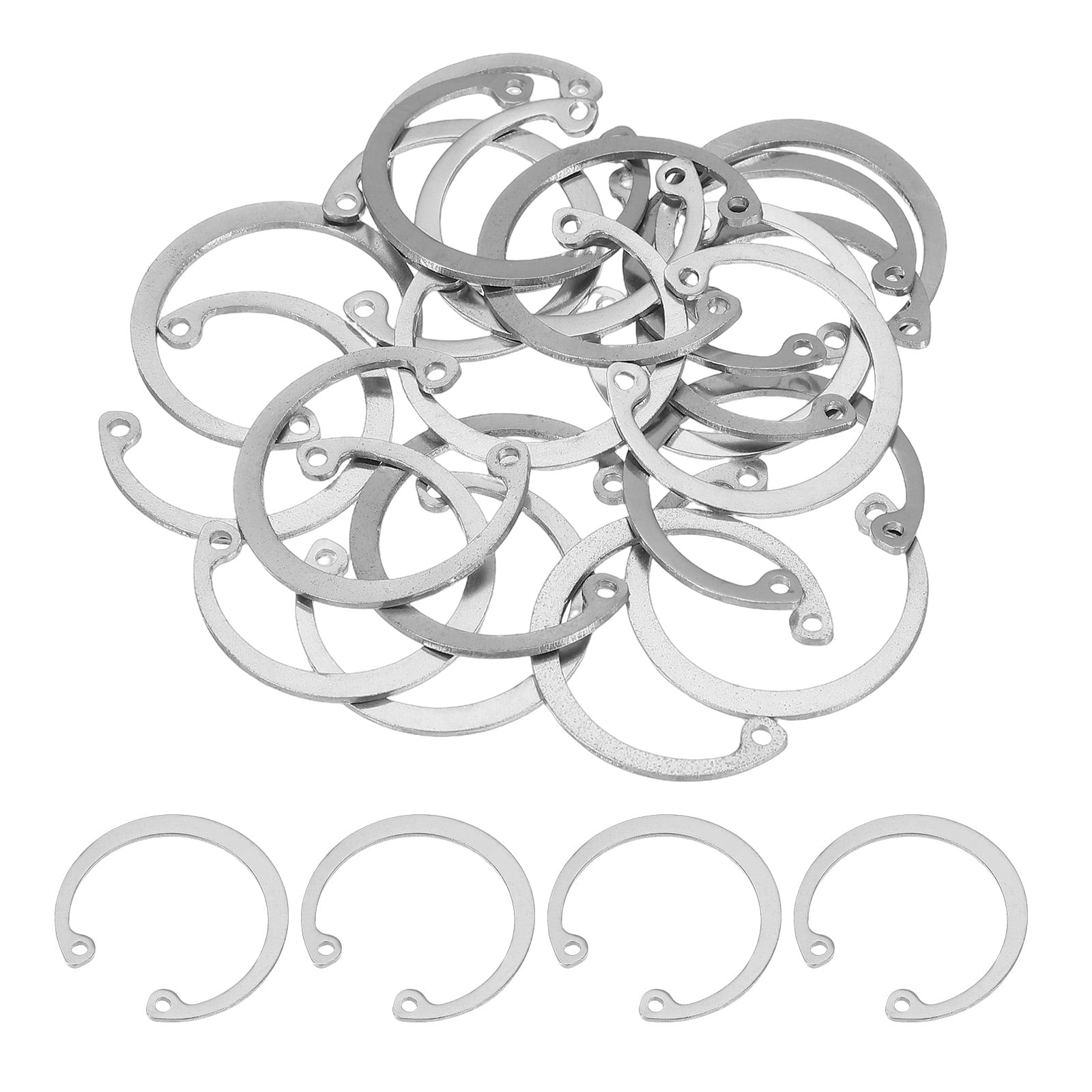 Uxcell Internal Retaining Rings, E-Clip Snap Ring Stainless Steel Internal Circlip for ...