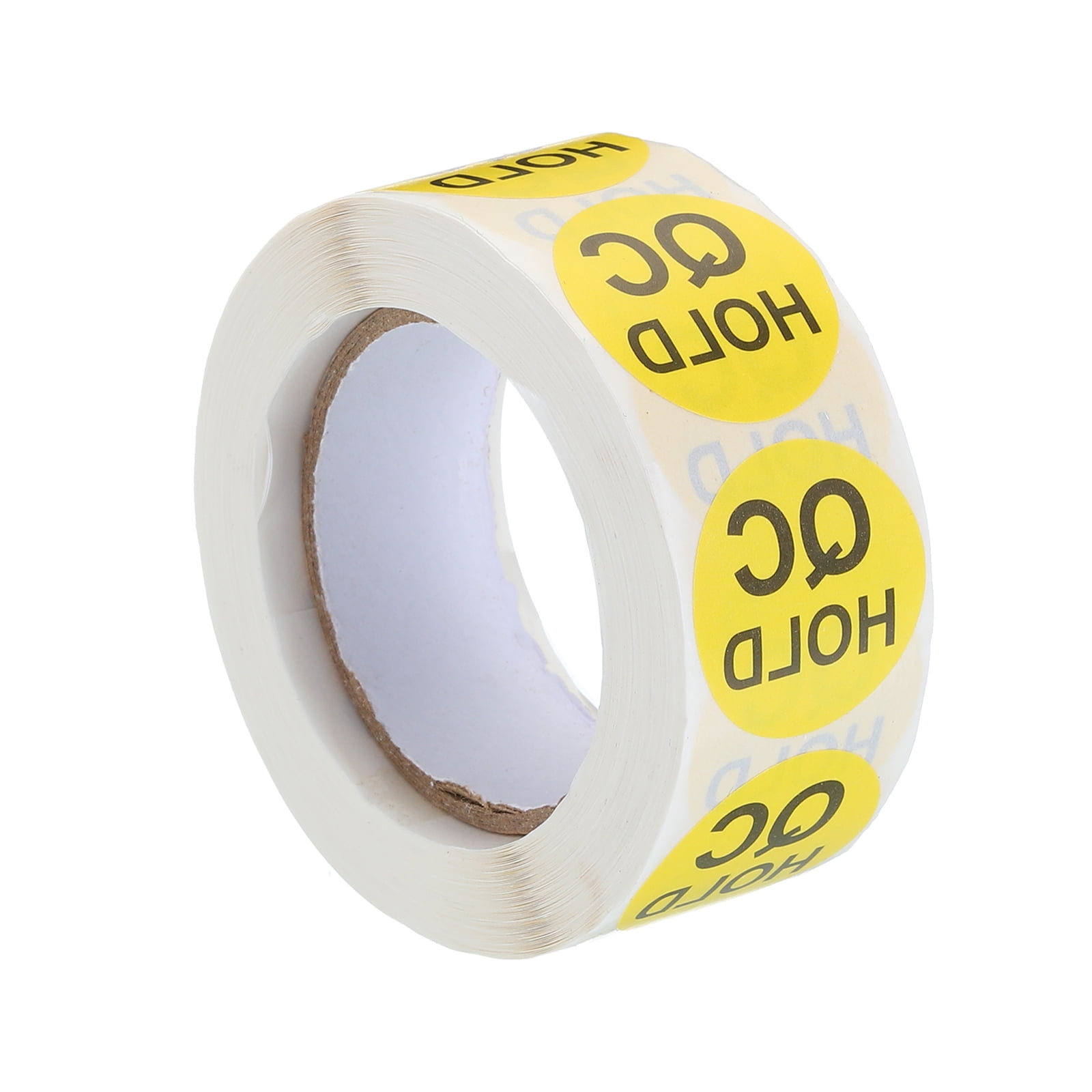 Uxcell Inventory QC Hold Stickers Labels 25mm/1" Yellow for Inventory ...
