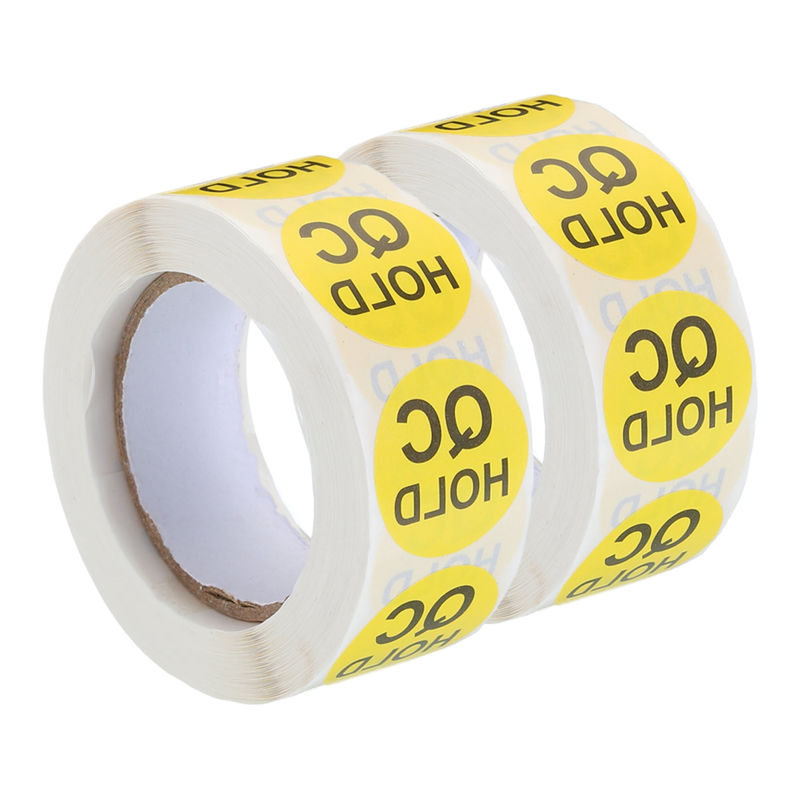 Uxcell Inventory QC Hold Stickers Labels 25mm/1" Yellow for Inventory ...