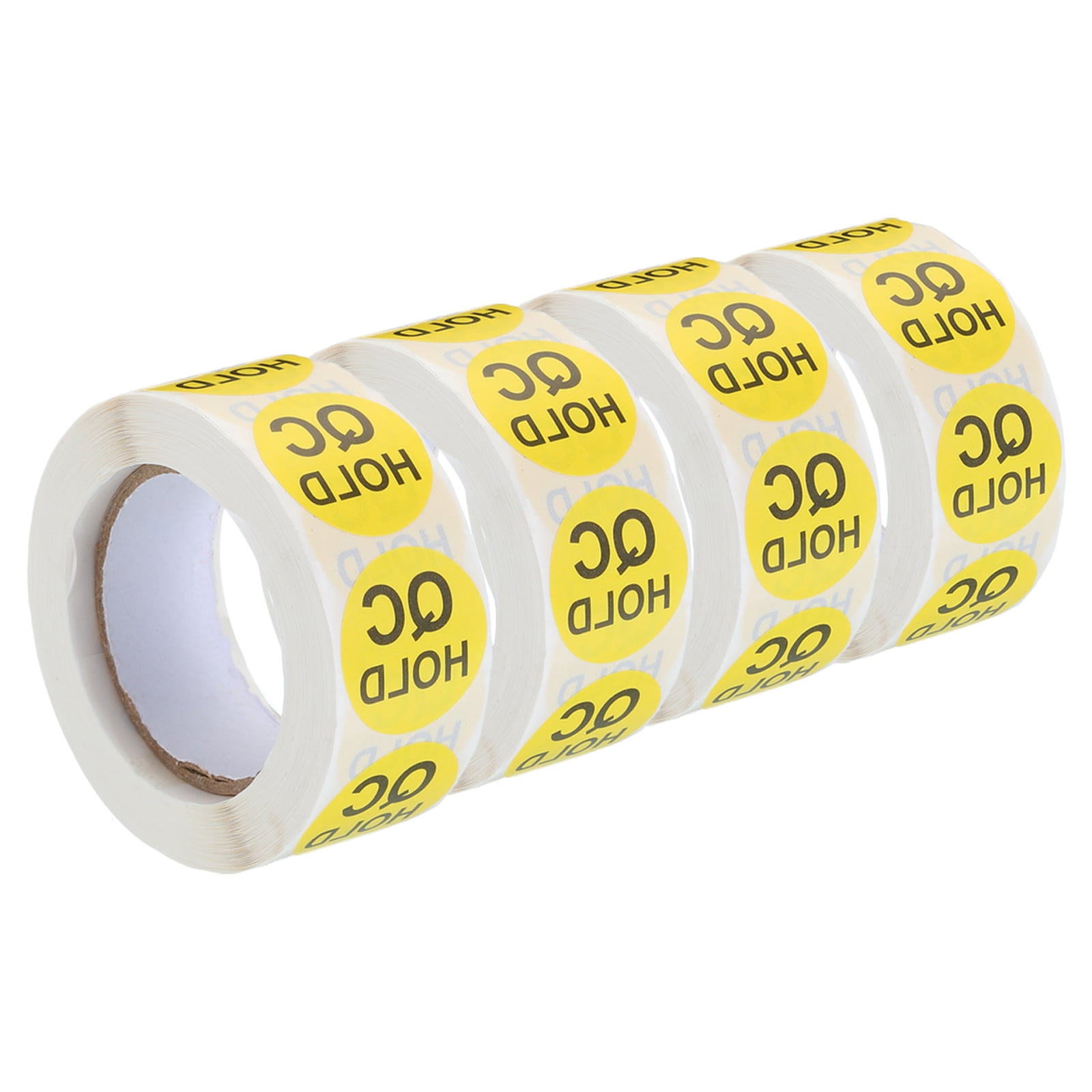 Uxcell Inventory QC Hold Stickers Labels 25mm/1" Yellow for Inventory ...