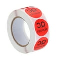 Uxcell Inventory QC Rejected Stickers Labels 25mm/1" Red for Inventory ...