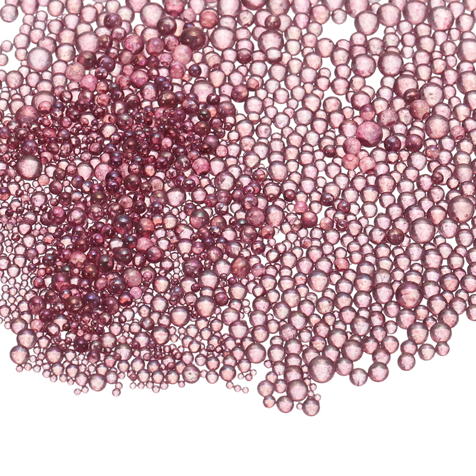 Uxcell Iridescent Glass Tiny Bubble Beads, 0.4-3mm 10g No Hole Micro ...