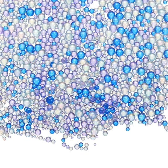 Uxcell Iridescent Glass Tiny Bubble Beads, 0.4-3mm 20g No Hole Micro ...